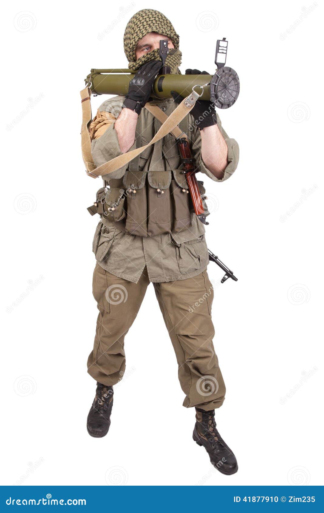 Mercenary With Anti-tank Rocket Launcher - RPG Royalty-Free Stock Image ...