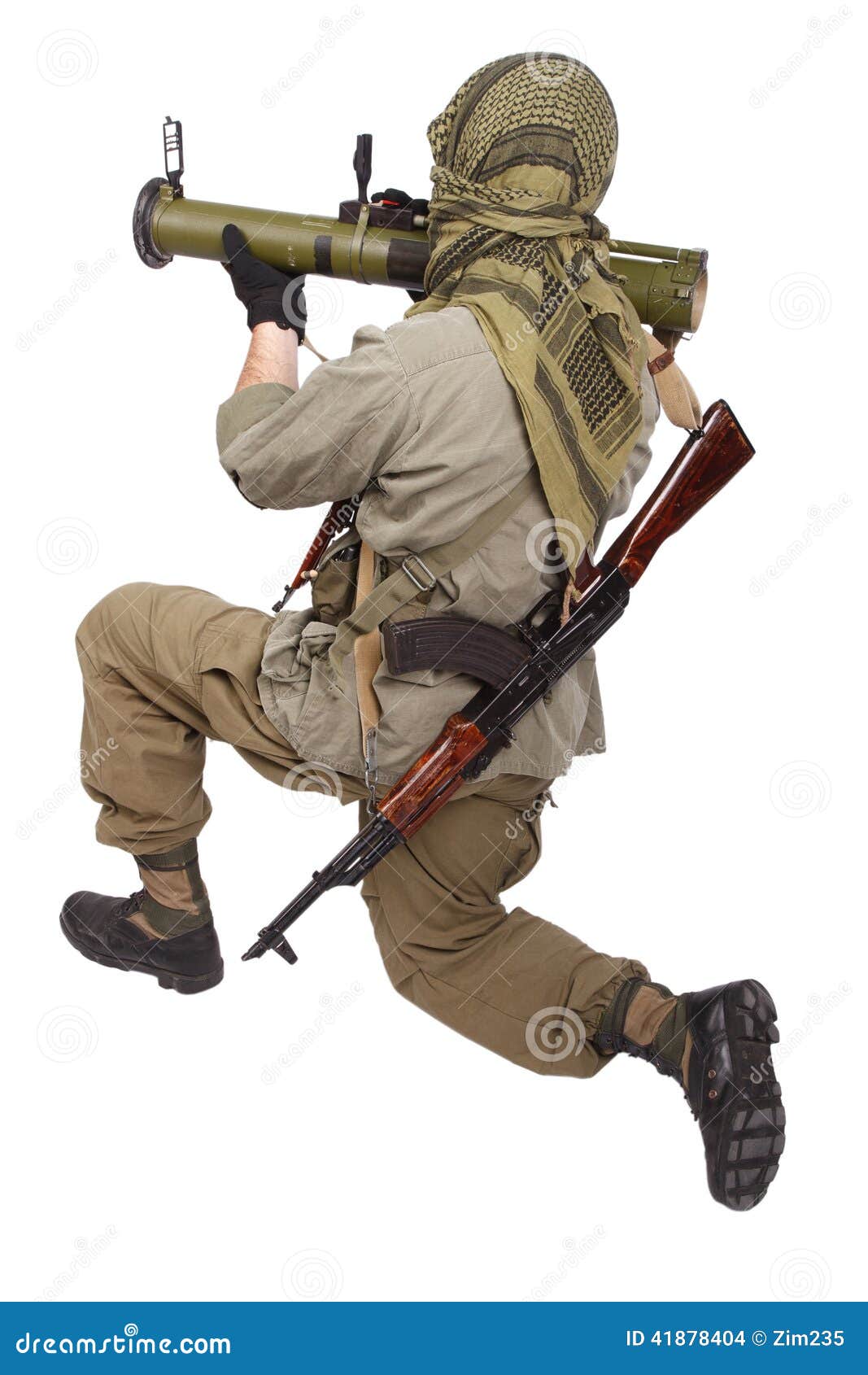 Mercenary with Anti-tank Rocket Launcher - RPG Stock Photo - Image of ...