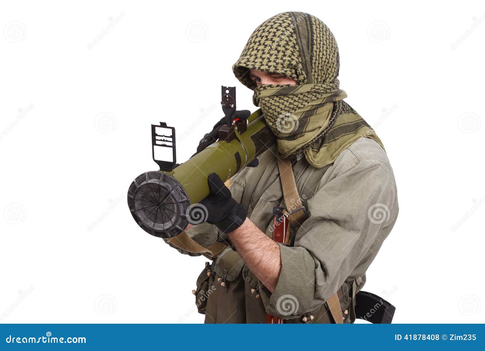 Mercenary with Anti-tank Rocket Launcher - RPG Stock Photo - Image of ...