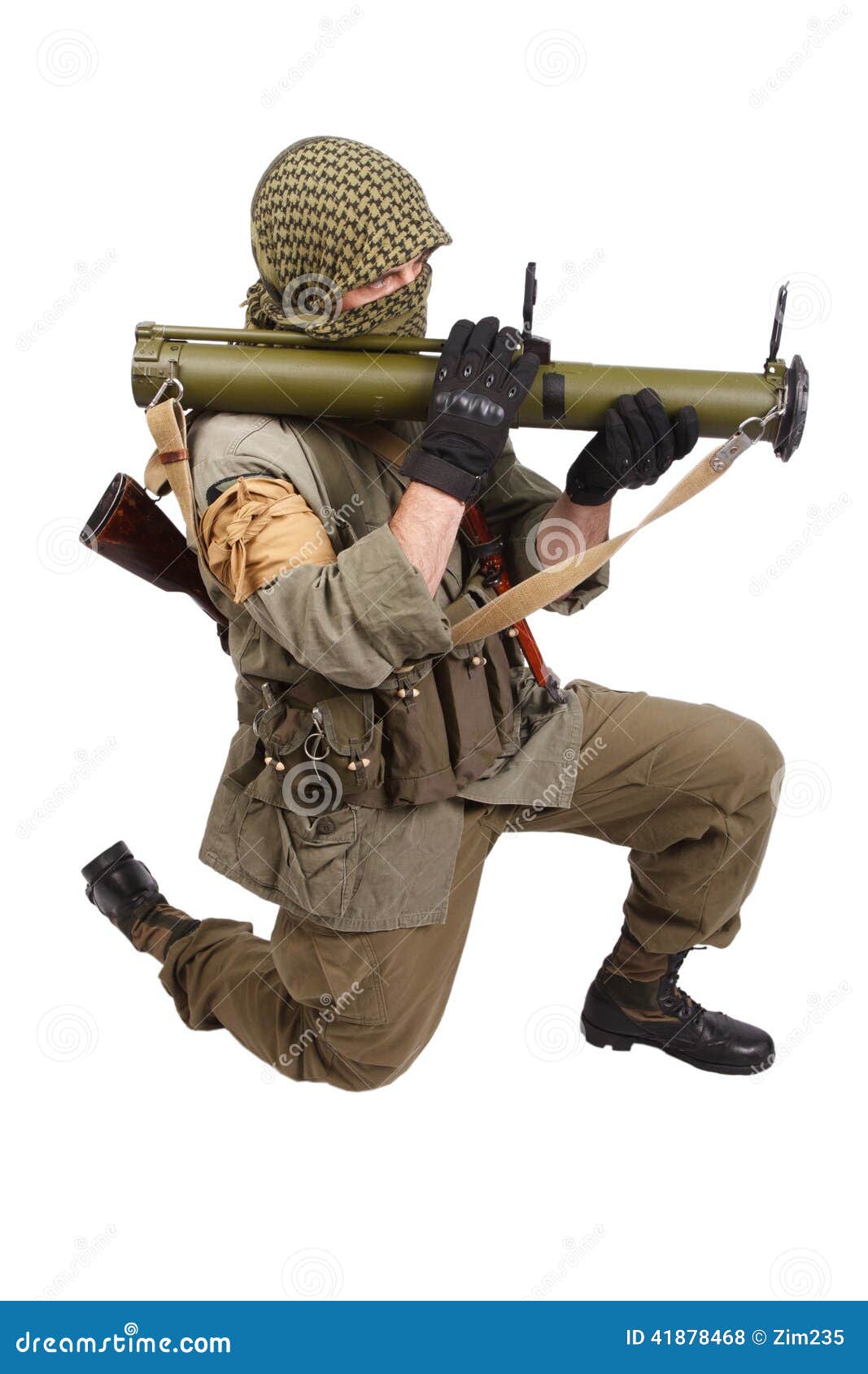 Mercenary with Anti-tank Rocket Launcher - RPG Stock Photo - Image of ...