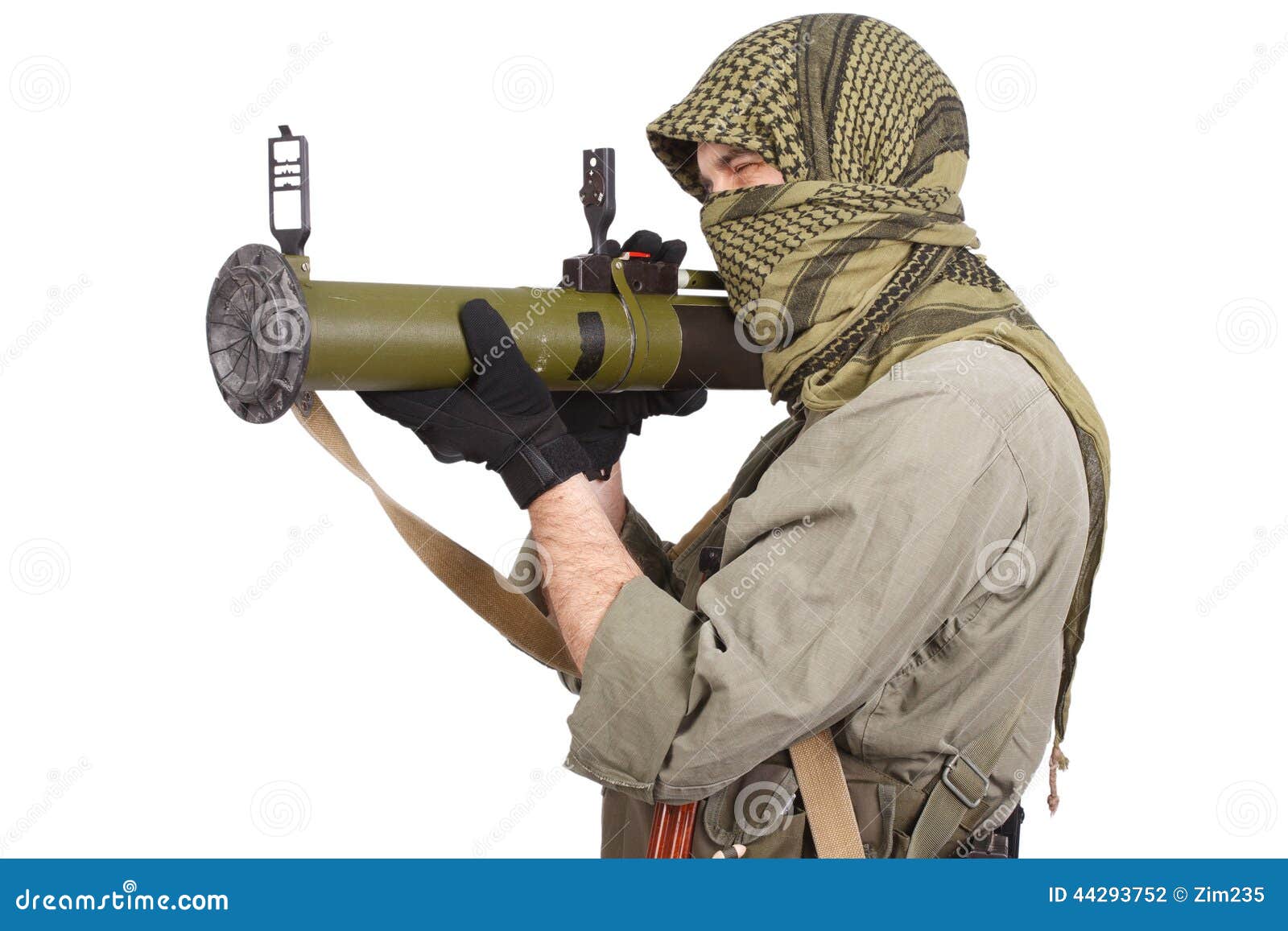 Mercenary with Anti-tank Rocket Launcher - RPG Stock Photo - Image of ...