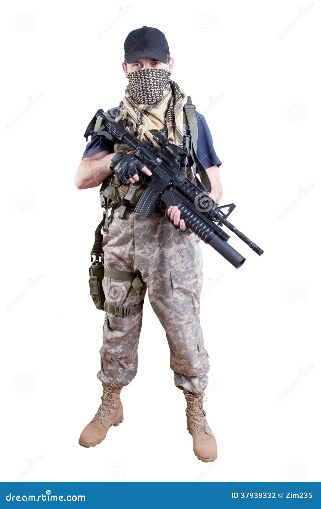 Mercenary - Soldier of Fortune Stock Photo - Image of camouflaged ...