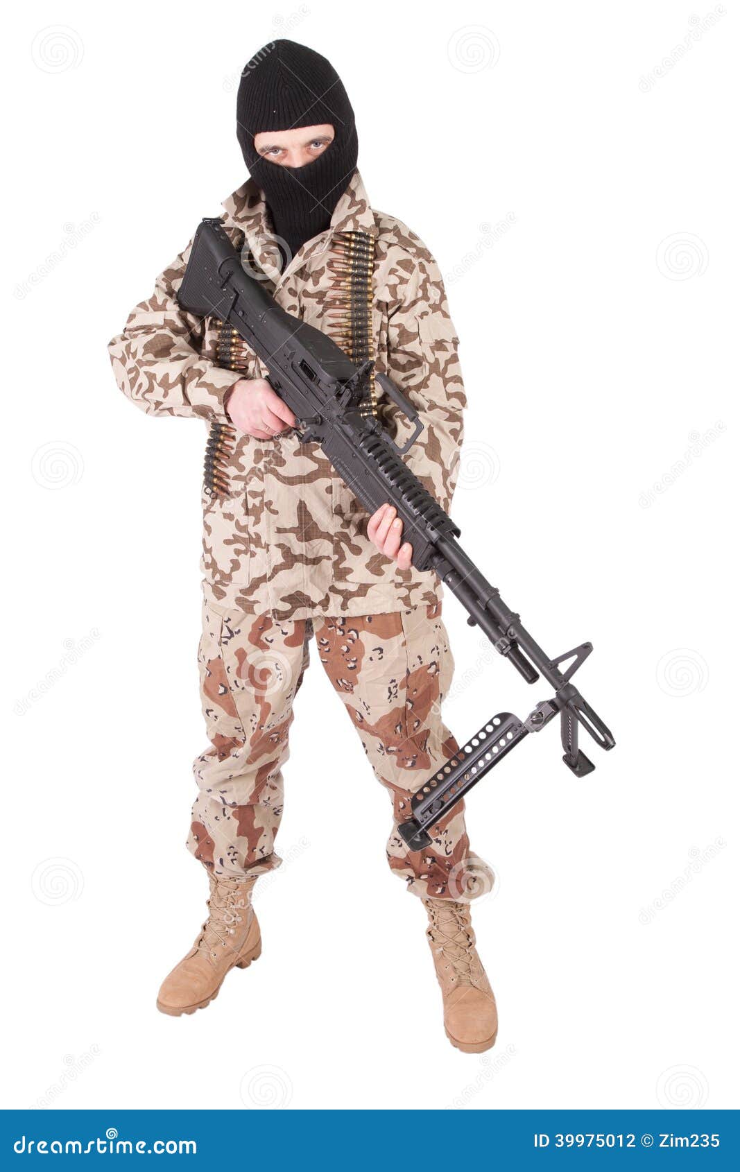 Mercenary - Soldier of Fortune Stock Photo - Image of shooter, portrait ...
