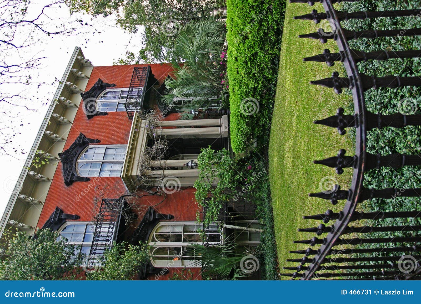 Mercer house stock image. Image of georgia, door, gate - 466731