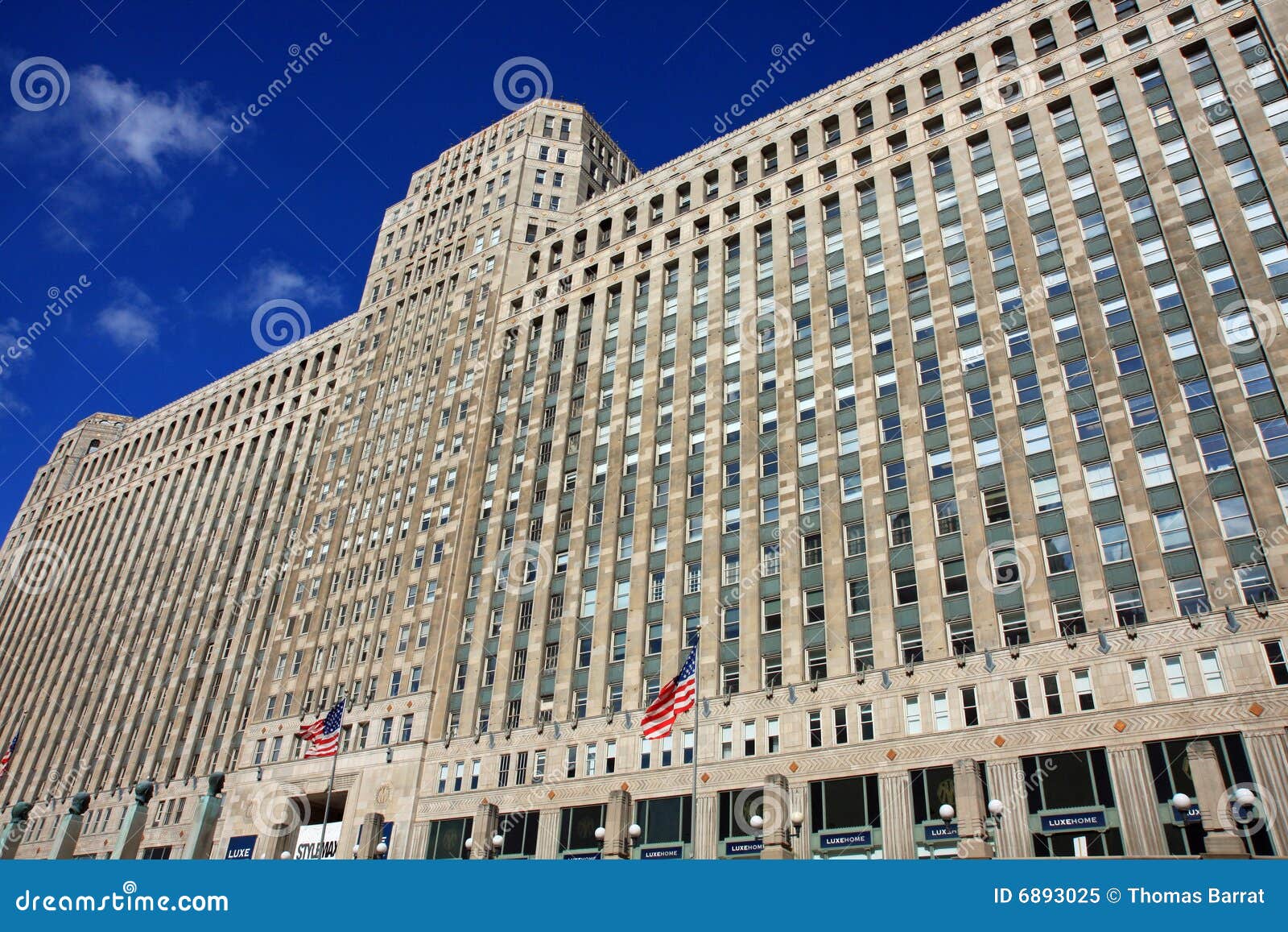 Merchandise Mart in Chicago Stock Image - Image of retail, office: 6893025