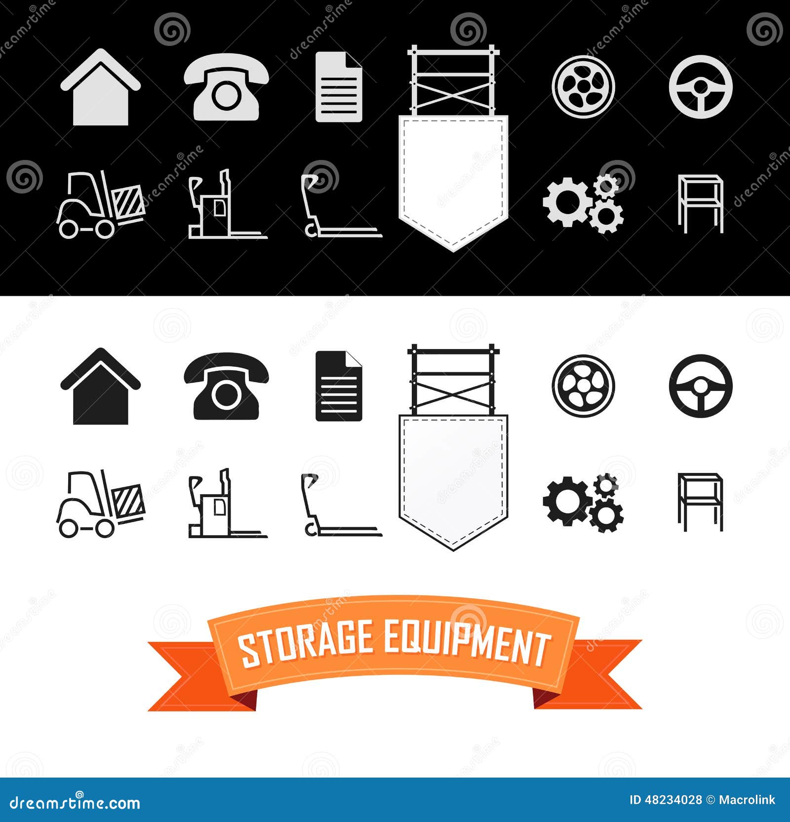Merchandise Vector Icons Set Stock Vector - Illustration of background ...