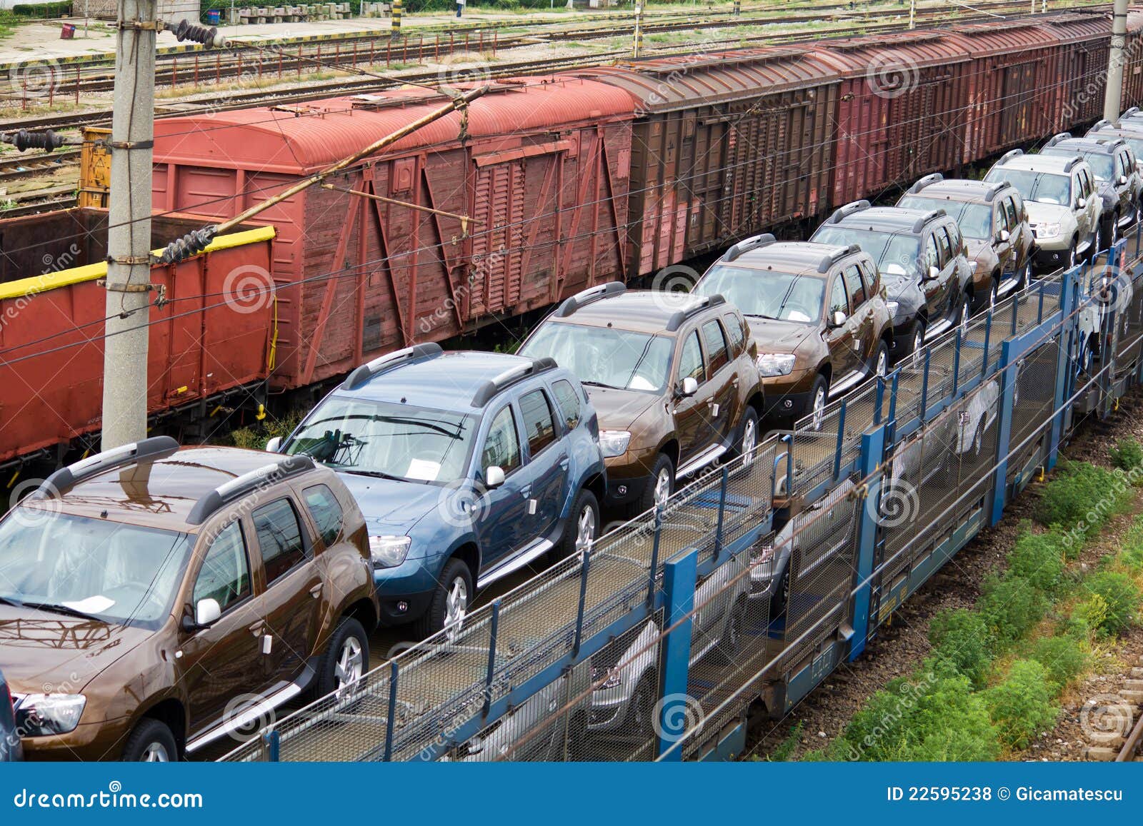 Merchandise wagons I stock photo. Image of power, move - 22595238