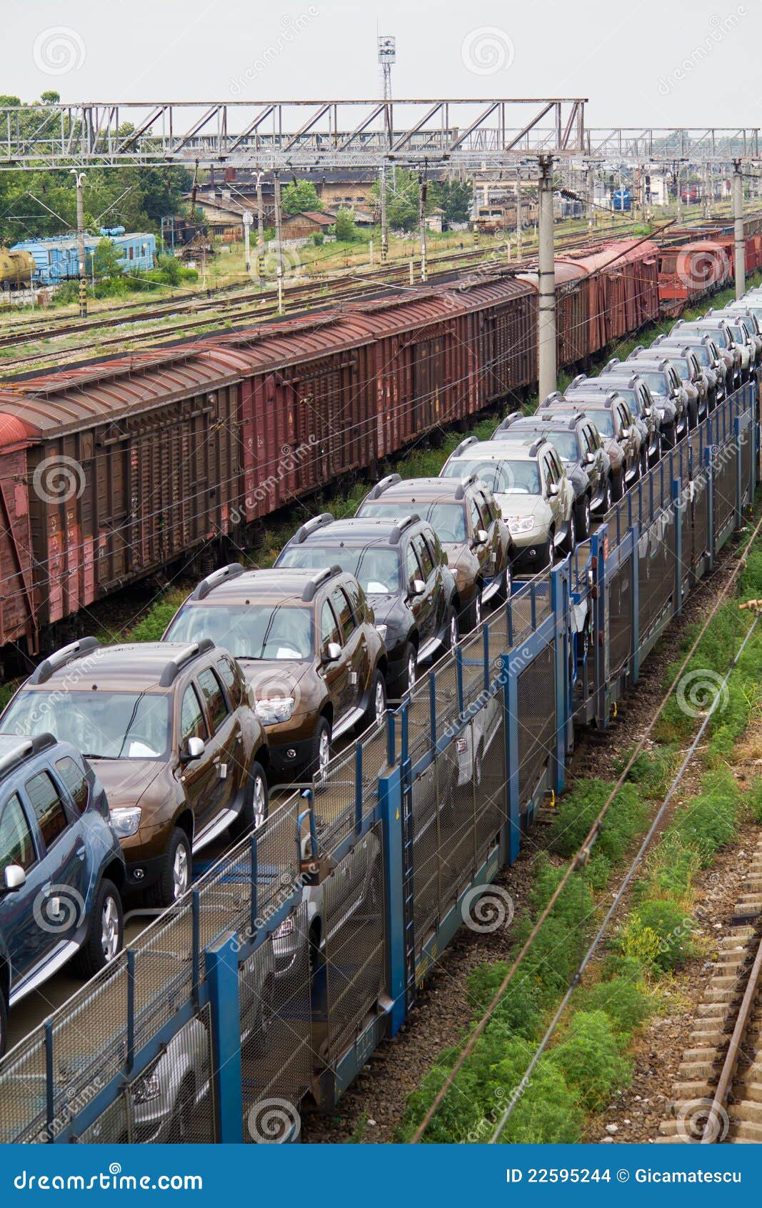 Merchandise wagons II stock photo. Image of driven, iron - 22595244