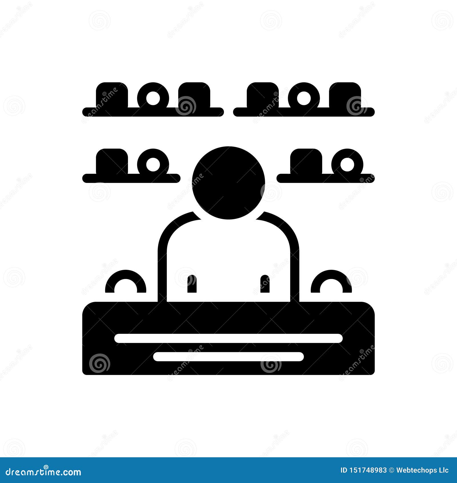Black Solid Icon for Merchandising, Shop and Consumer Stock Vector ...
