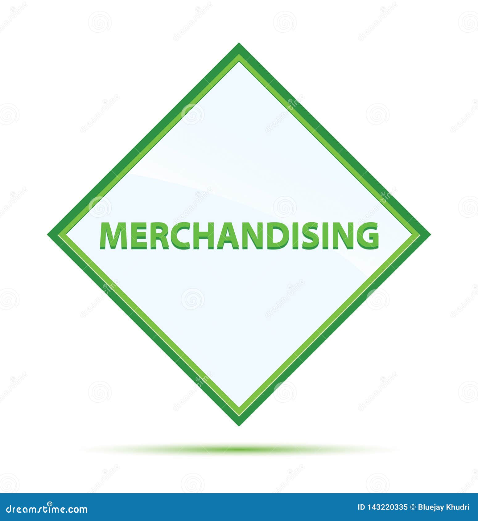 Merchandising Modern Abstract Green Diamond Button Stock Illustration ...