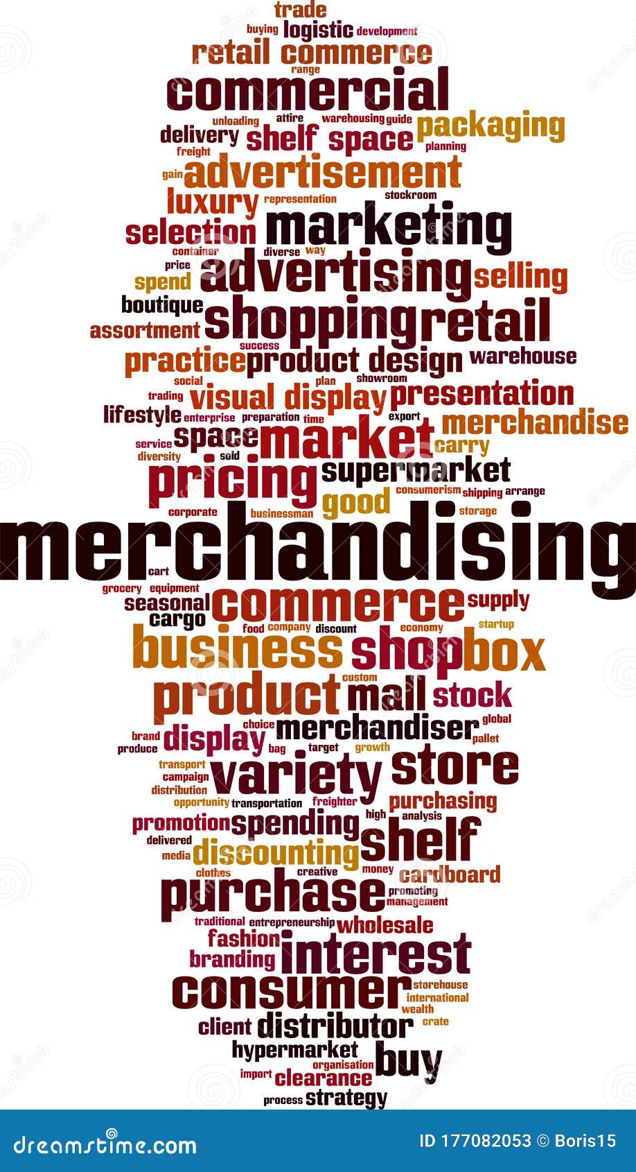 Merchandising Word With Red Banner Royalty-Free Stock Photo ...