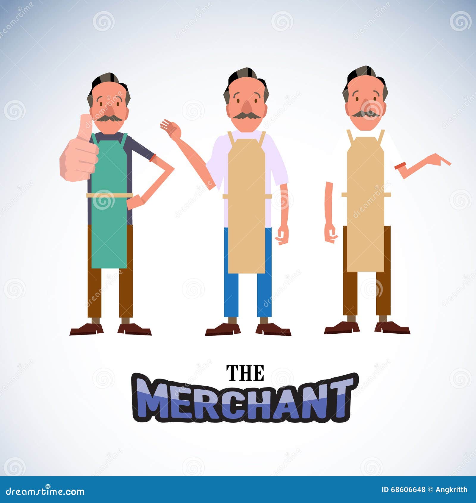 Merchant. Character Design - Illustration Stock Illustration ...