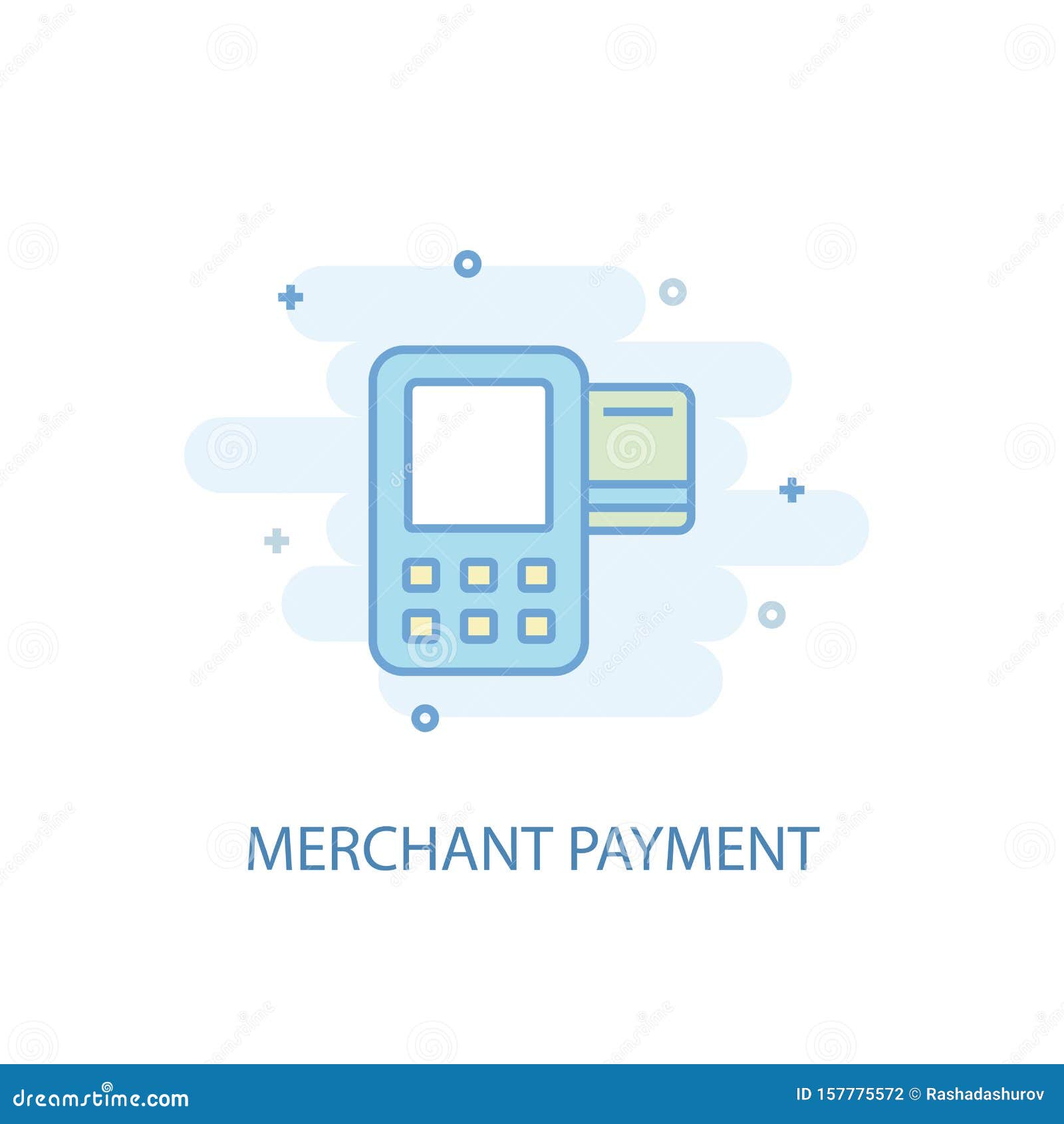 Merchant Payment Line Concept. Simple Stock Vector - Illustration of ... Merchant Payment Line Concept. Simple Stock Vector - Illustration of ...