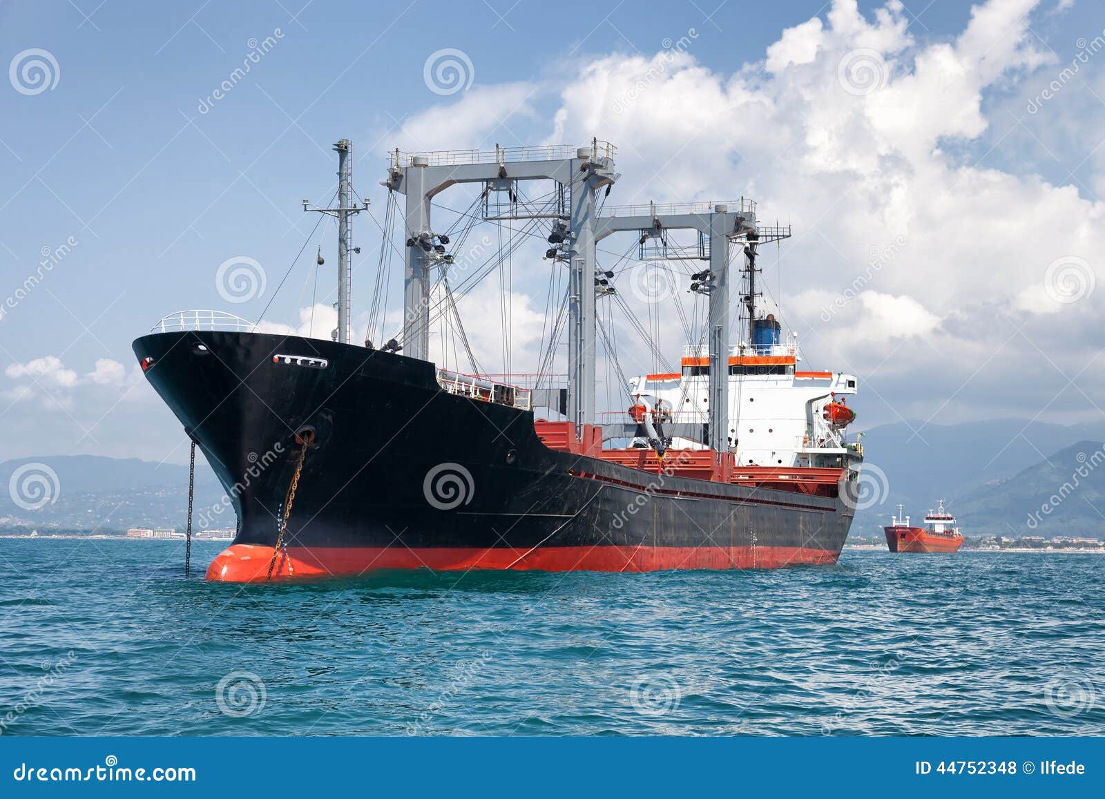 Merchant vessel stock photo. Image of international, loading - 44752348