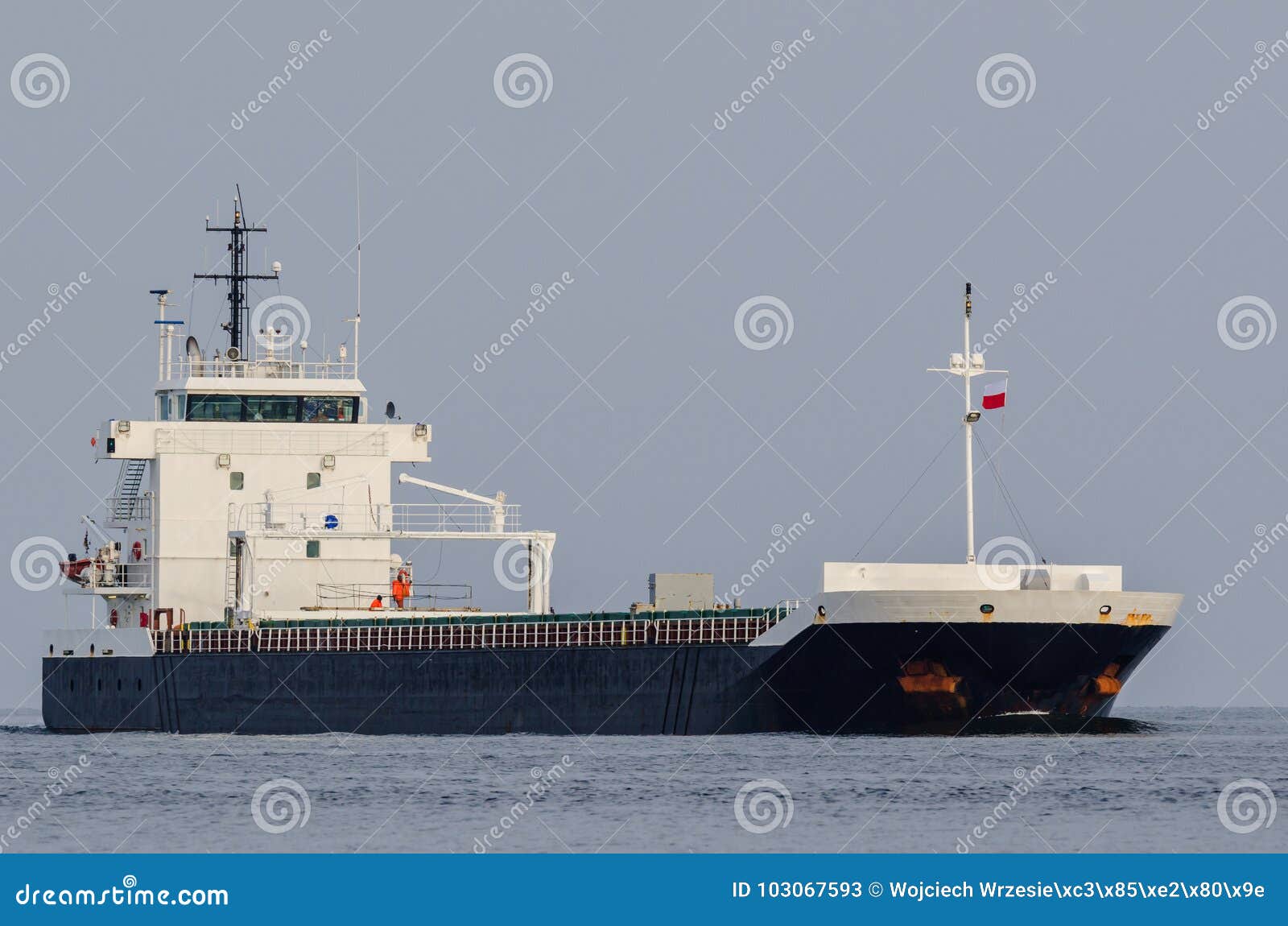 MERCHANT VESSEL stock image. Image of shipment, small - 103067593