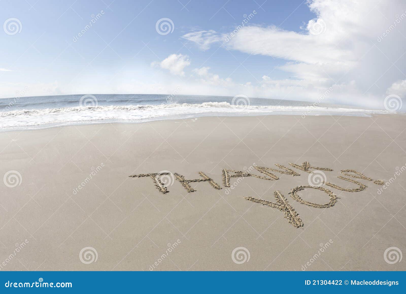 Merci écrit sur une plage photo stock. Image du grunge - 21304422