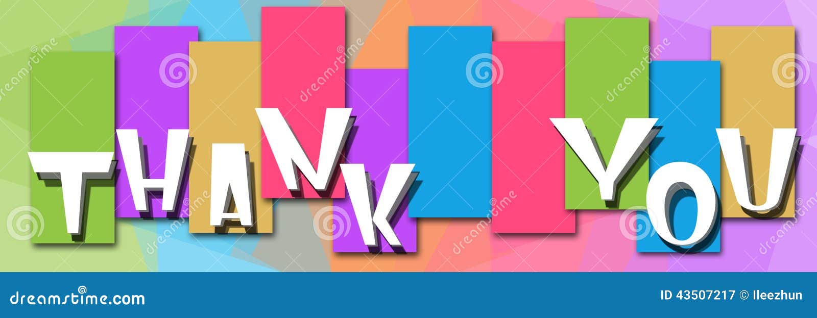 Merci bannière colorée illustration stock. Illustration du illustration ...