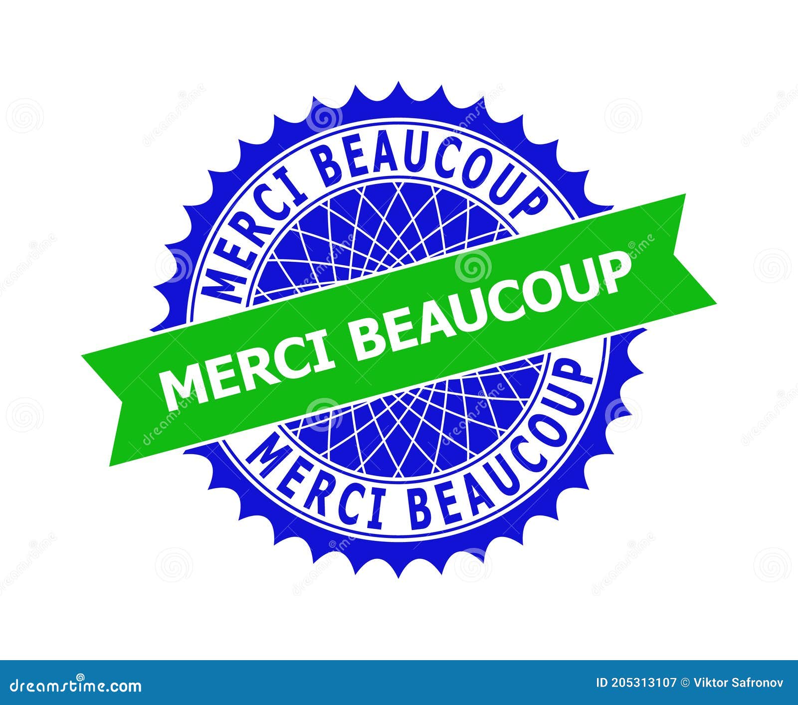 MERCI BEAUCOUP Bicolor Clean Rosette Template for Stamp Seals Stock ...