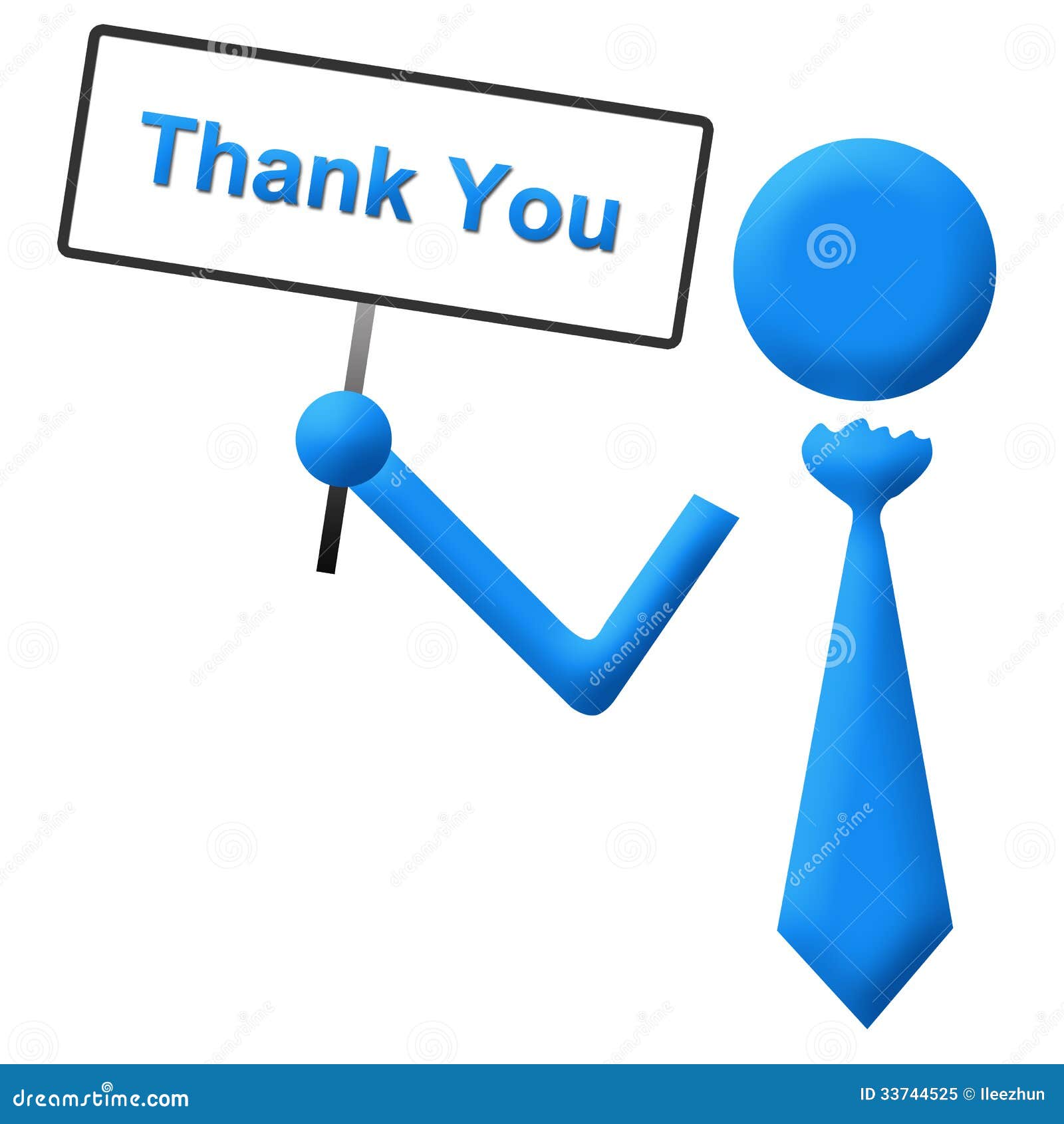 Merci bleu d'enseigne illustration stock. Illustration du merci - 33744525