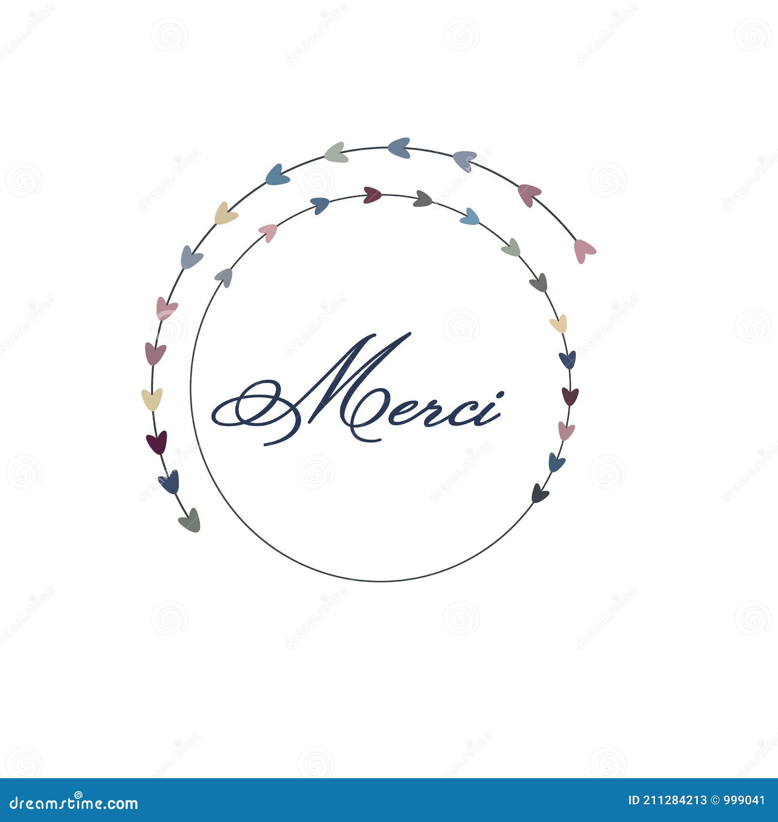 Merci- Card. Vector Stock Illustration Eps10. Stock Vector ...