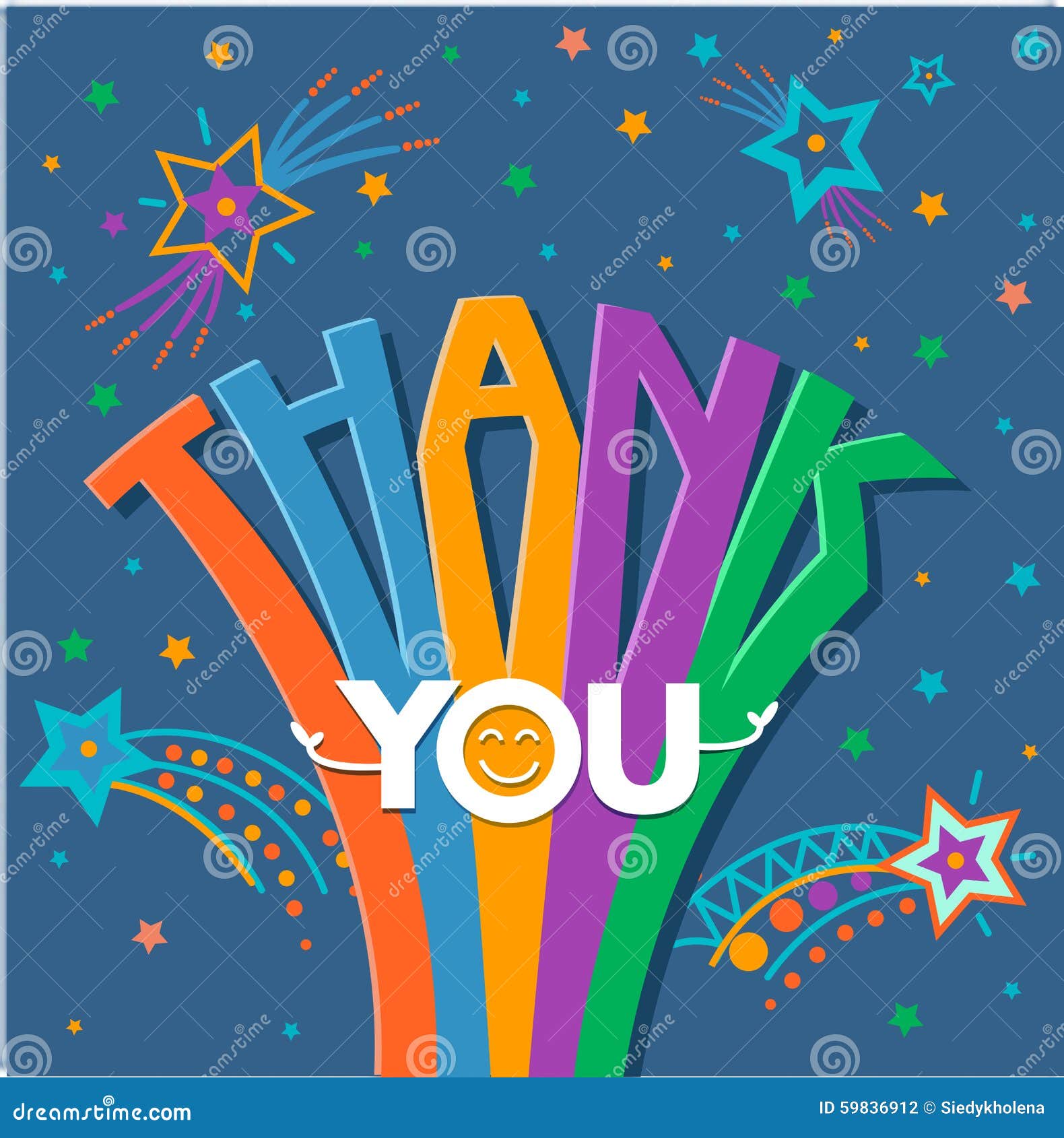 Merci dans un style plat illustration stock. Illustration of postcard ...