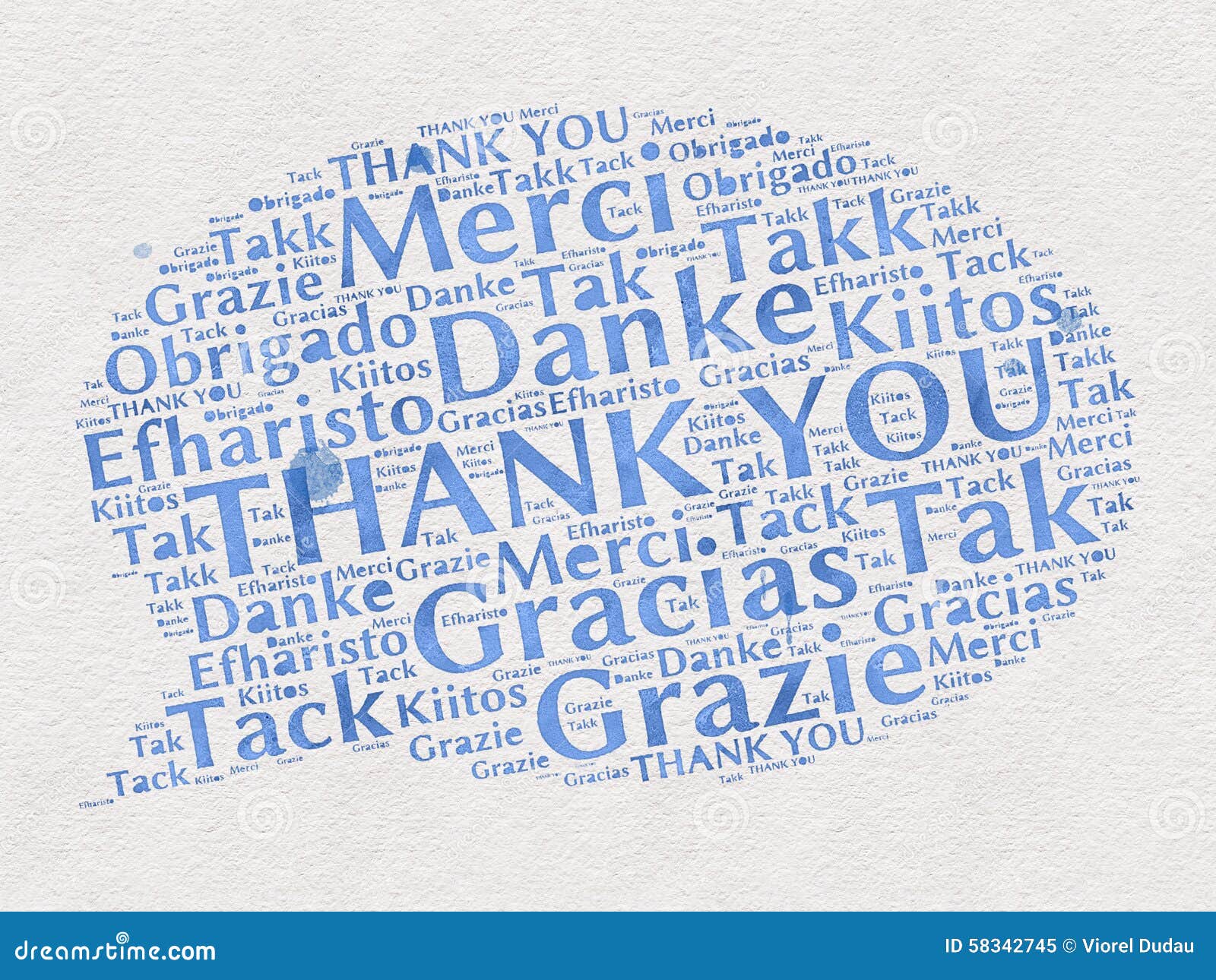 Merci Des Mots Dans Différentes Langues Illustration Stock ...