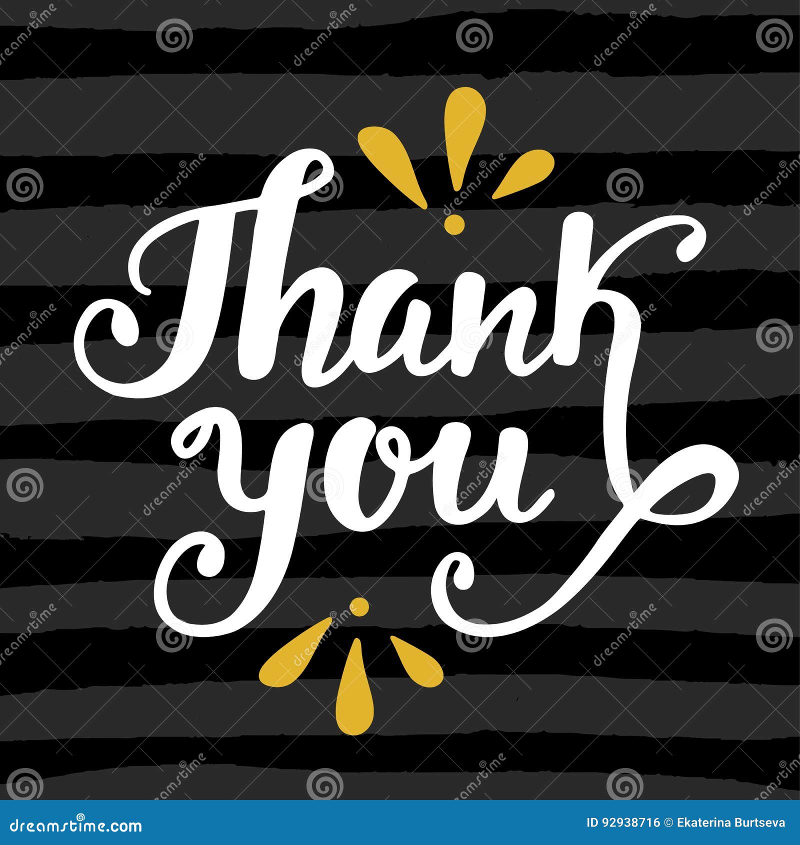 Merci lettrage manuscrit illustration de vecteur. Illustration du tony ...