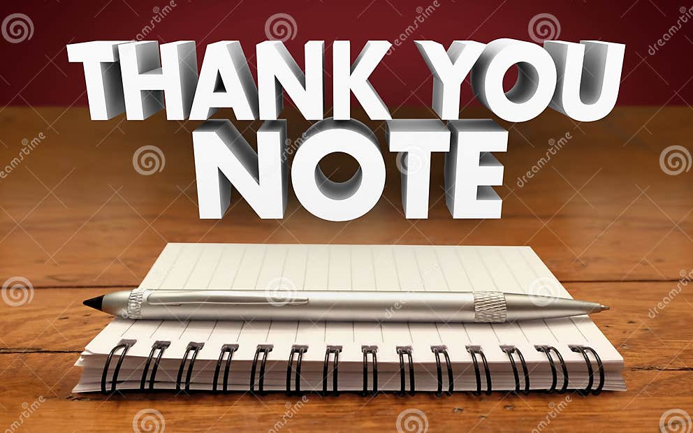 Merci Note écrivent Le Bloc-notes Pen Appreciation Communicate ...