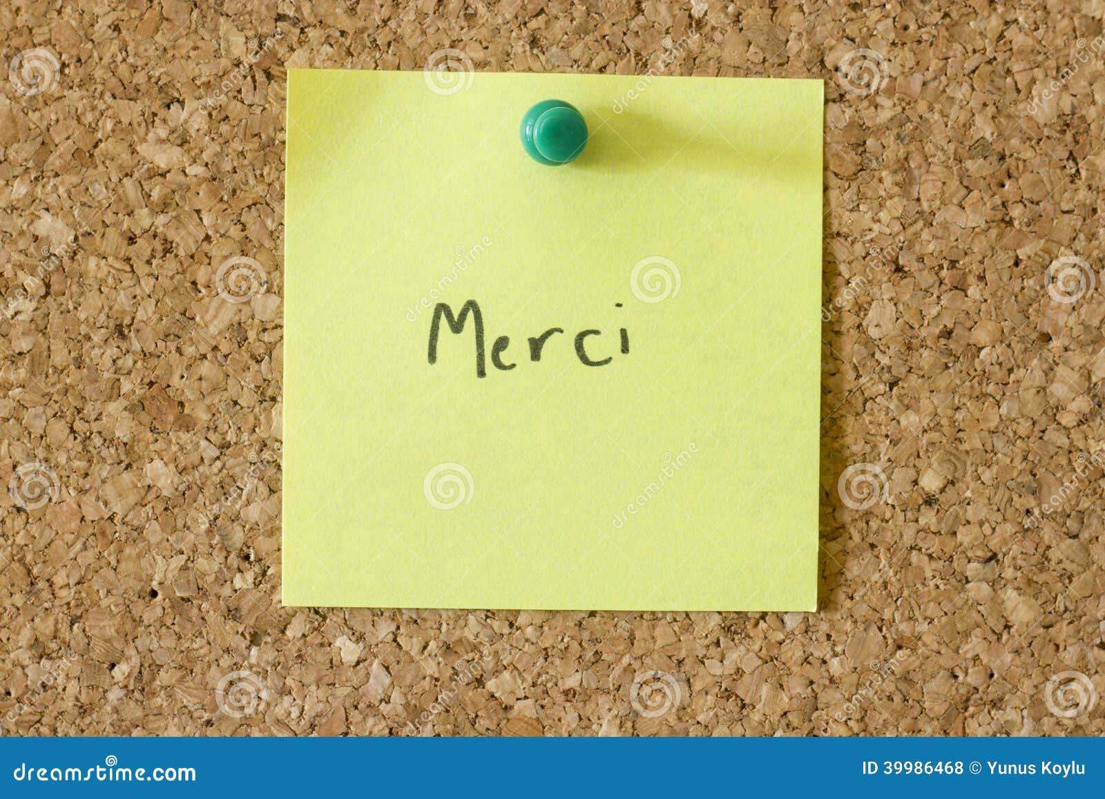 Merci Note stock photo. Image of portuguese, board, choice - 39986468