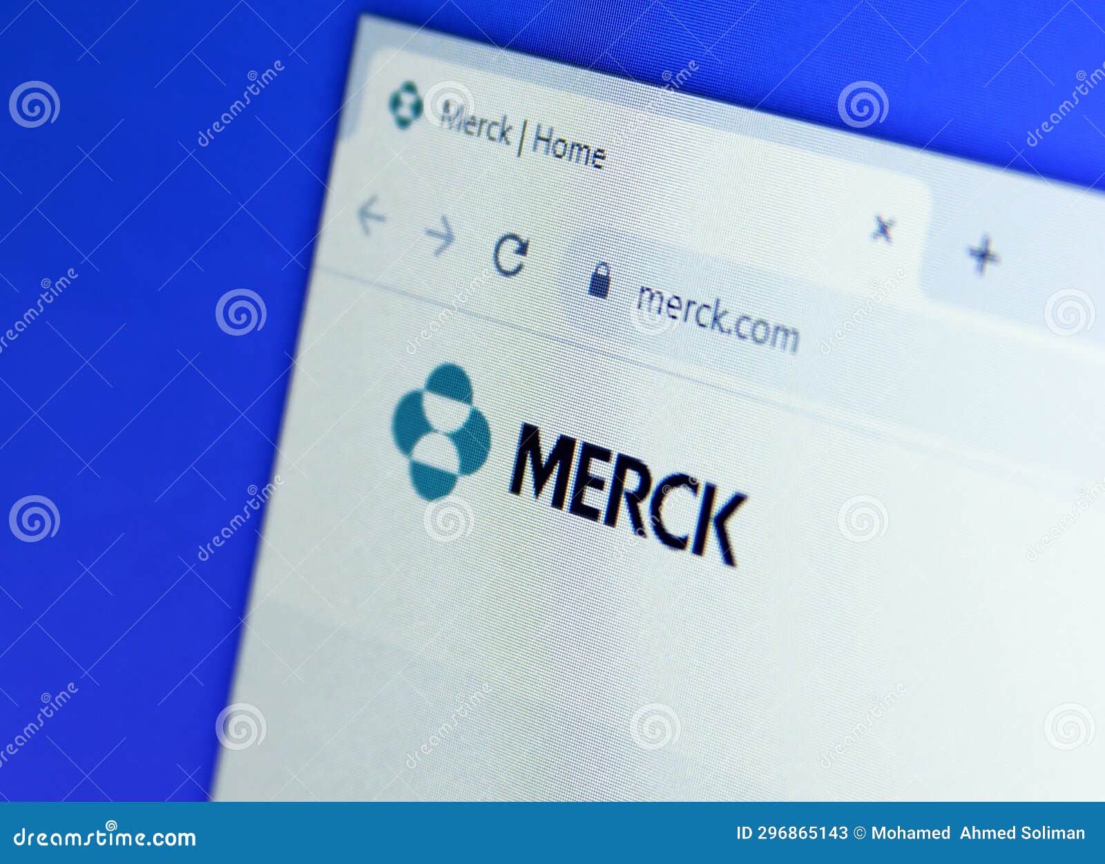 Merck company logo editorial stock photo. Image of commercial - 296865143