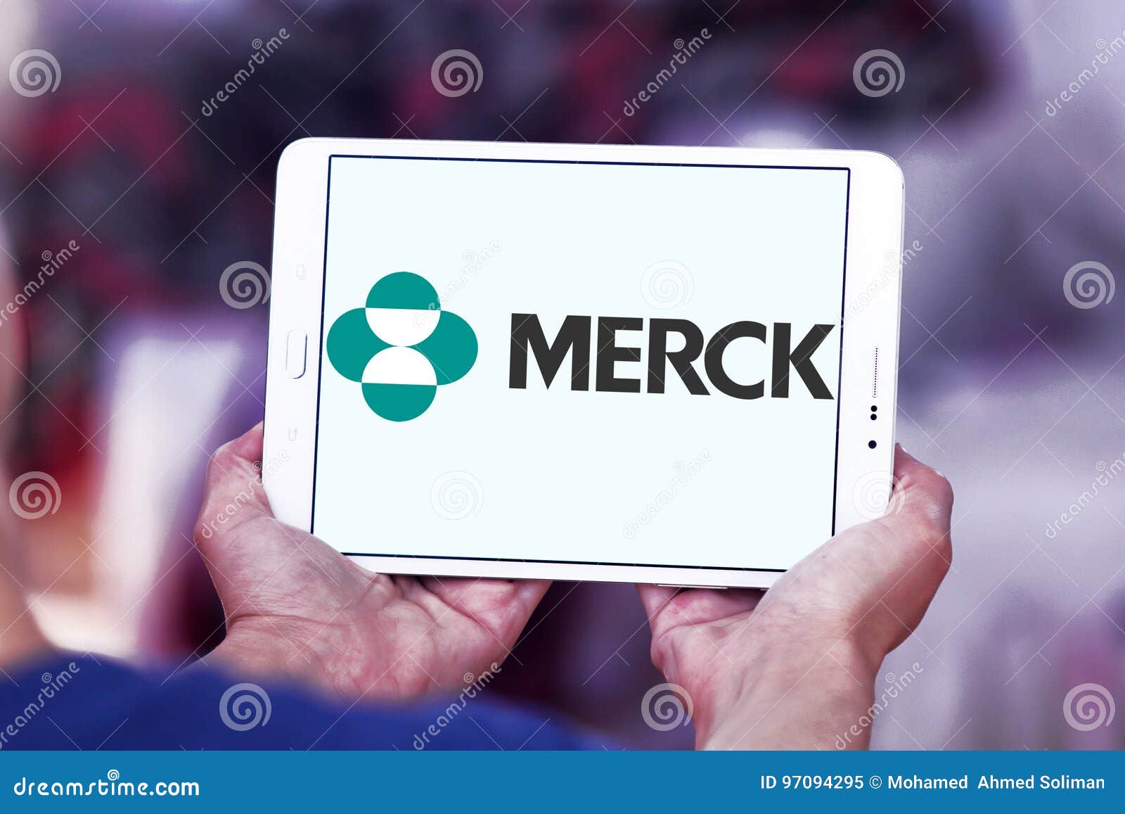 Merck Pharmaceutical Company Logo Editorial Image - Image of brand ...