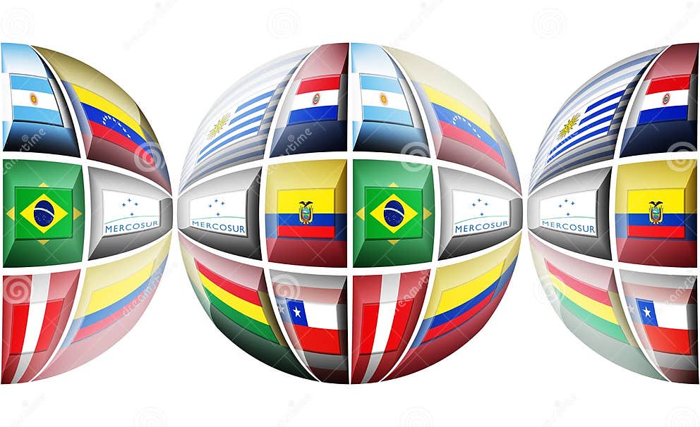 MERCOSUR editorial photography. Illustration of flag - 23983562