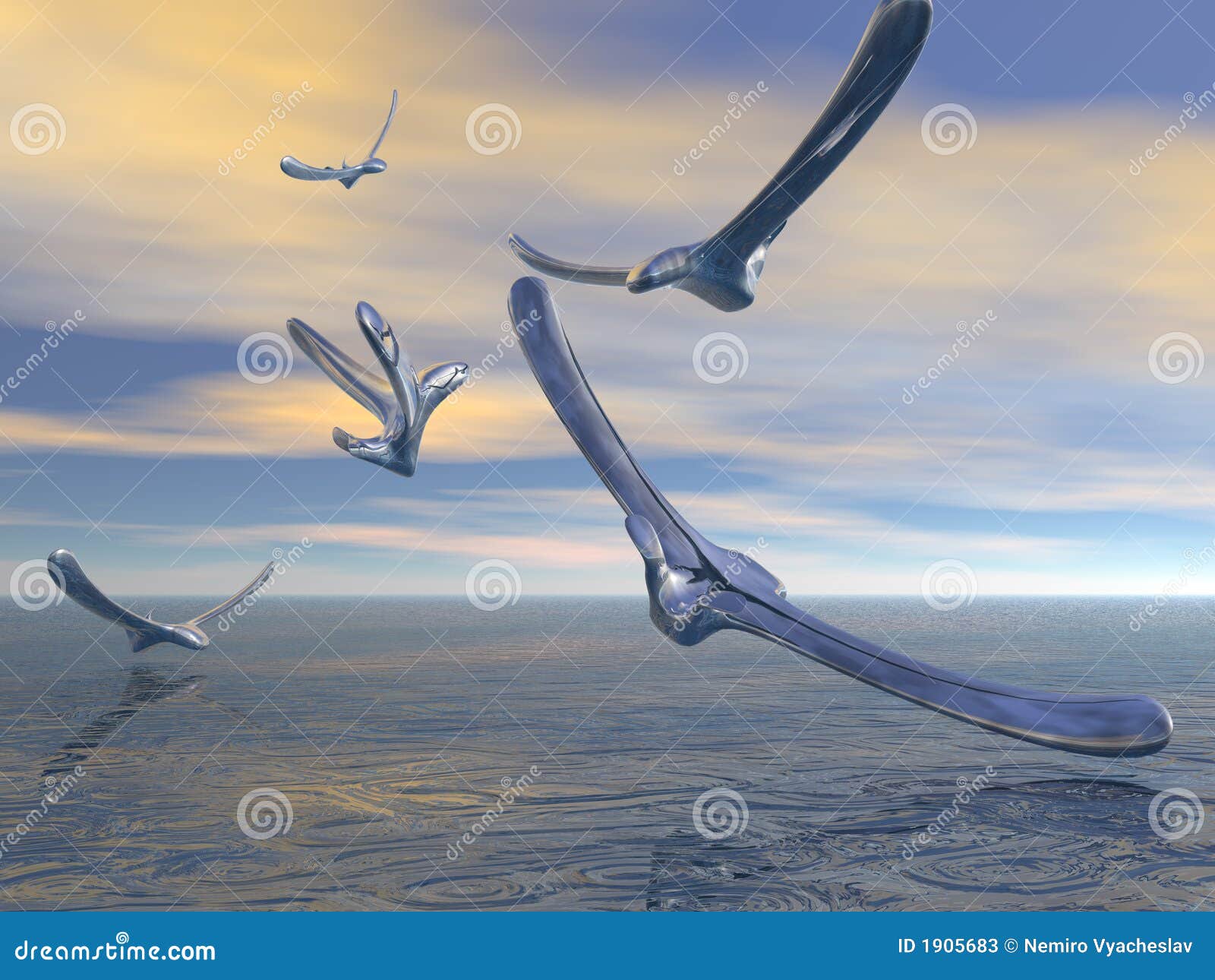 Mercury birds stock illustration. Illustration of unruffled - 1905683