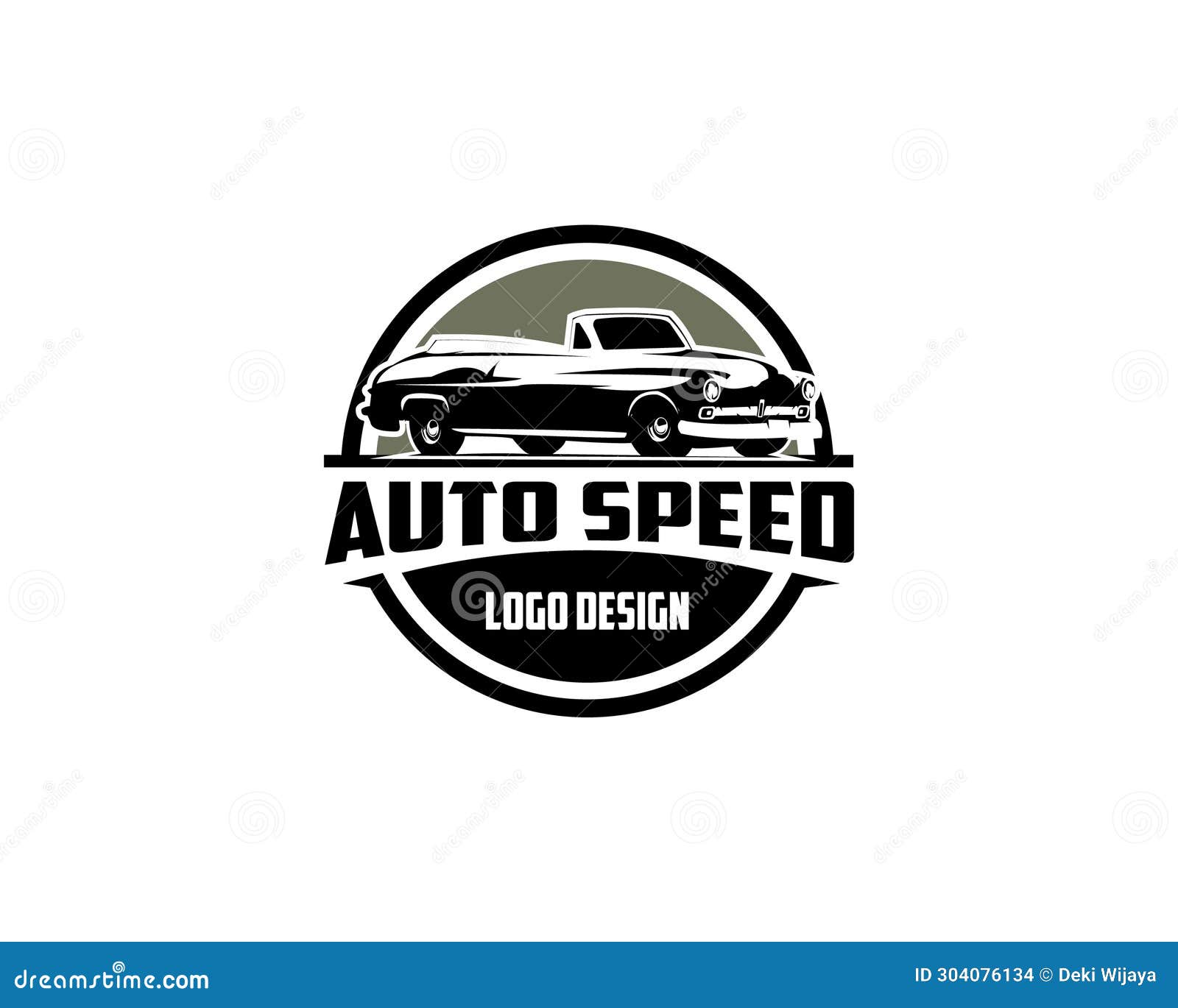 1949 Mercury Coupe Logo Isolated On White Background Side View. Cartoon ...