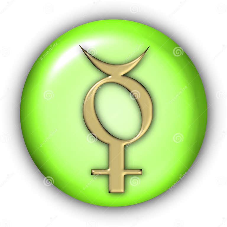Mercury Glyphs stock illustration. Illustration of symbols - 96095