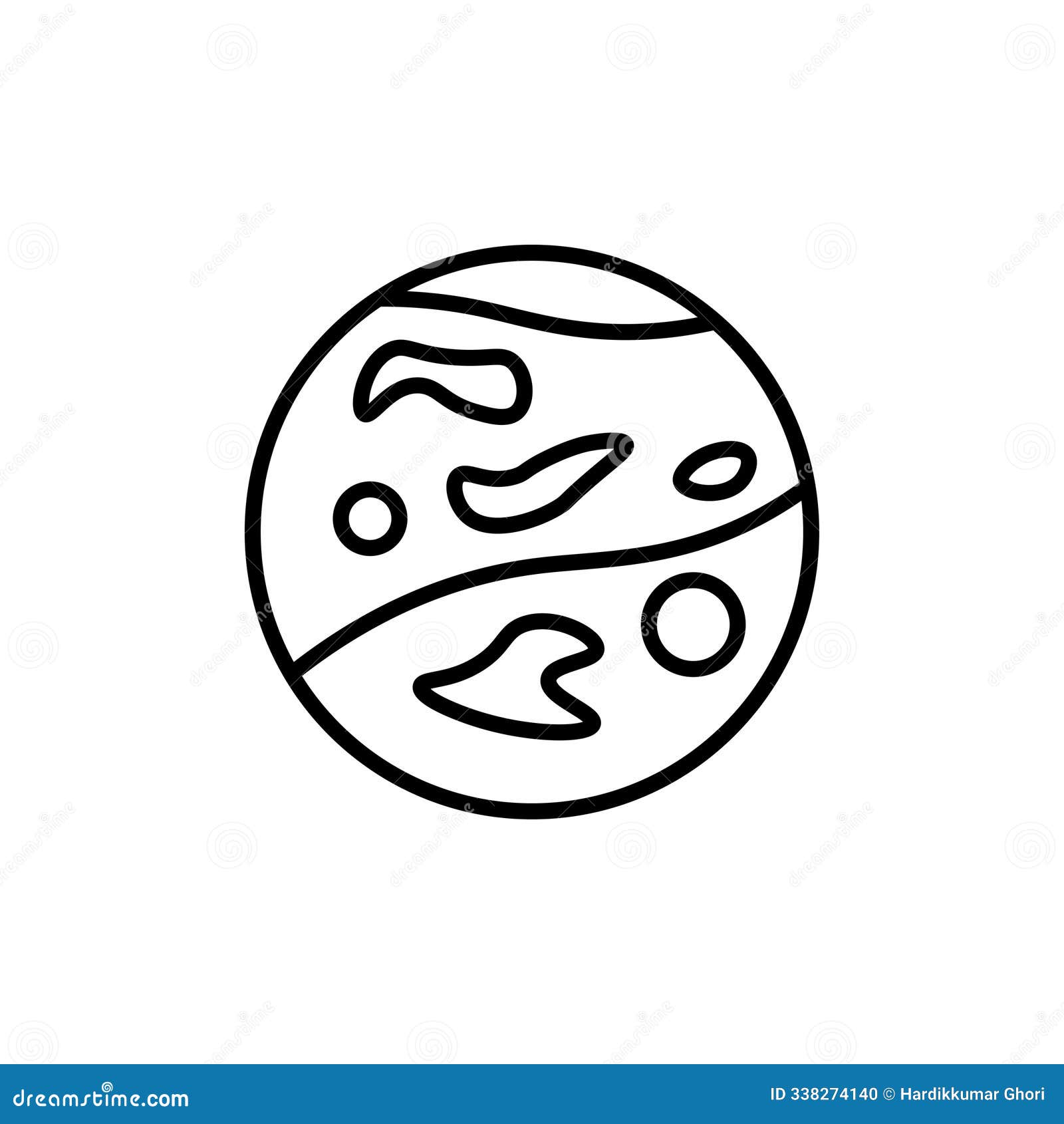 Mercury Icon Isolated on White Background Stock Vector - Illustration ...