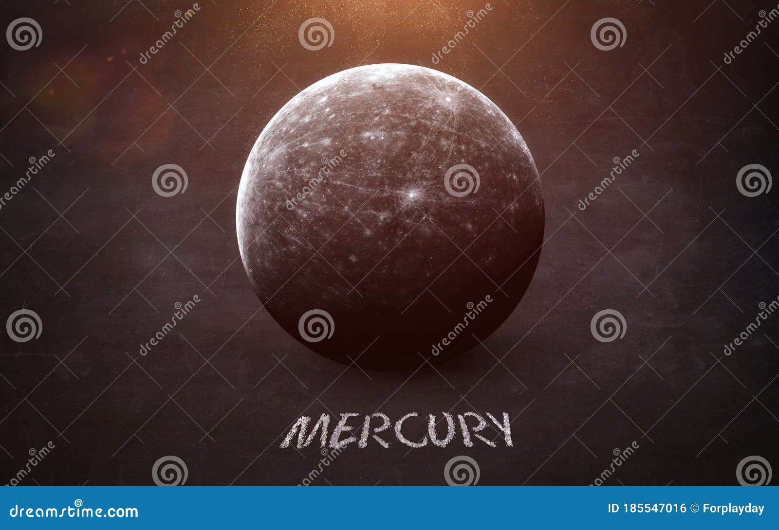 Mercury - High resolution stock illustration. Illustration of nebula ...