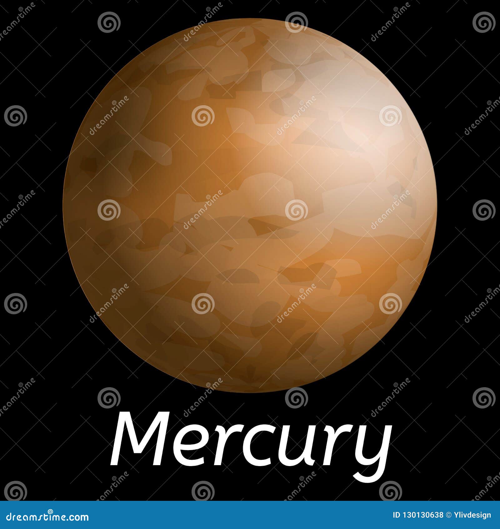 Mercury Planet Icon, Realistic Style Stock Vector - Illustration of ... Mercury Planet Icon, Realistic Style Stock Vector - Illustration of ...