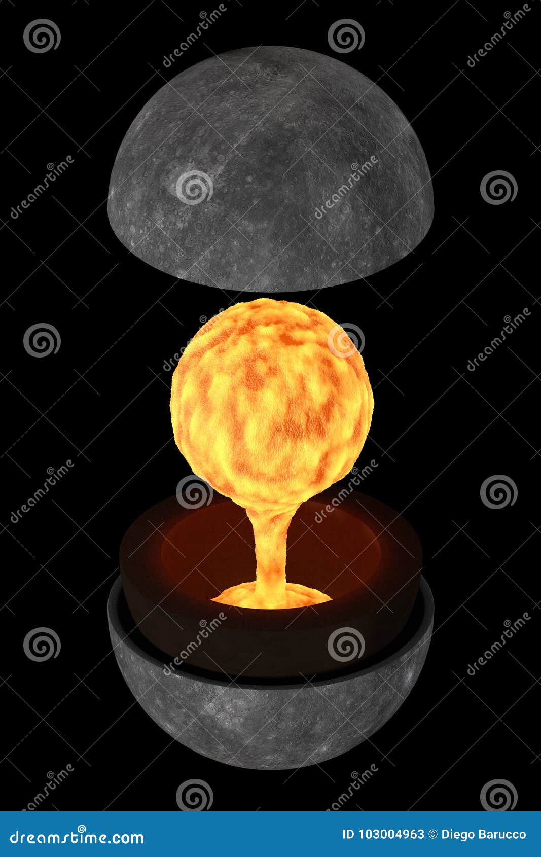 Mercury Structure In Still Life Representation With Captions Royalty ...