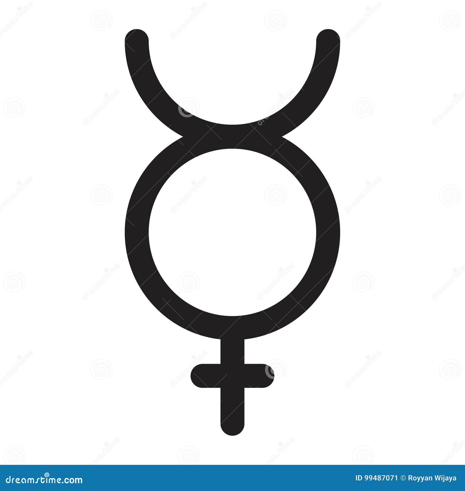 Mercury Symbol vector illustratie. Illustration of fysica - 99487071
