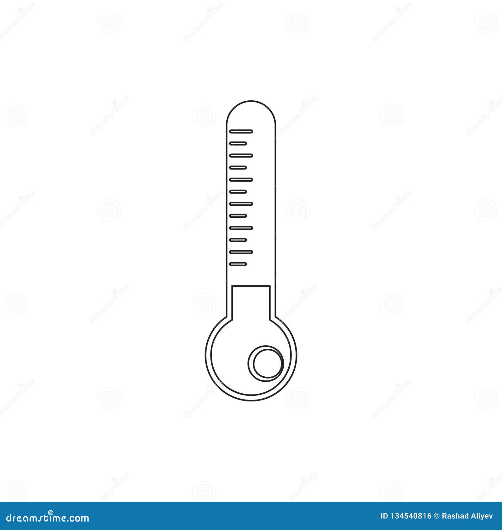 Mercury Thermometer Icon. Element of Measuring Elements for Mobile ...