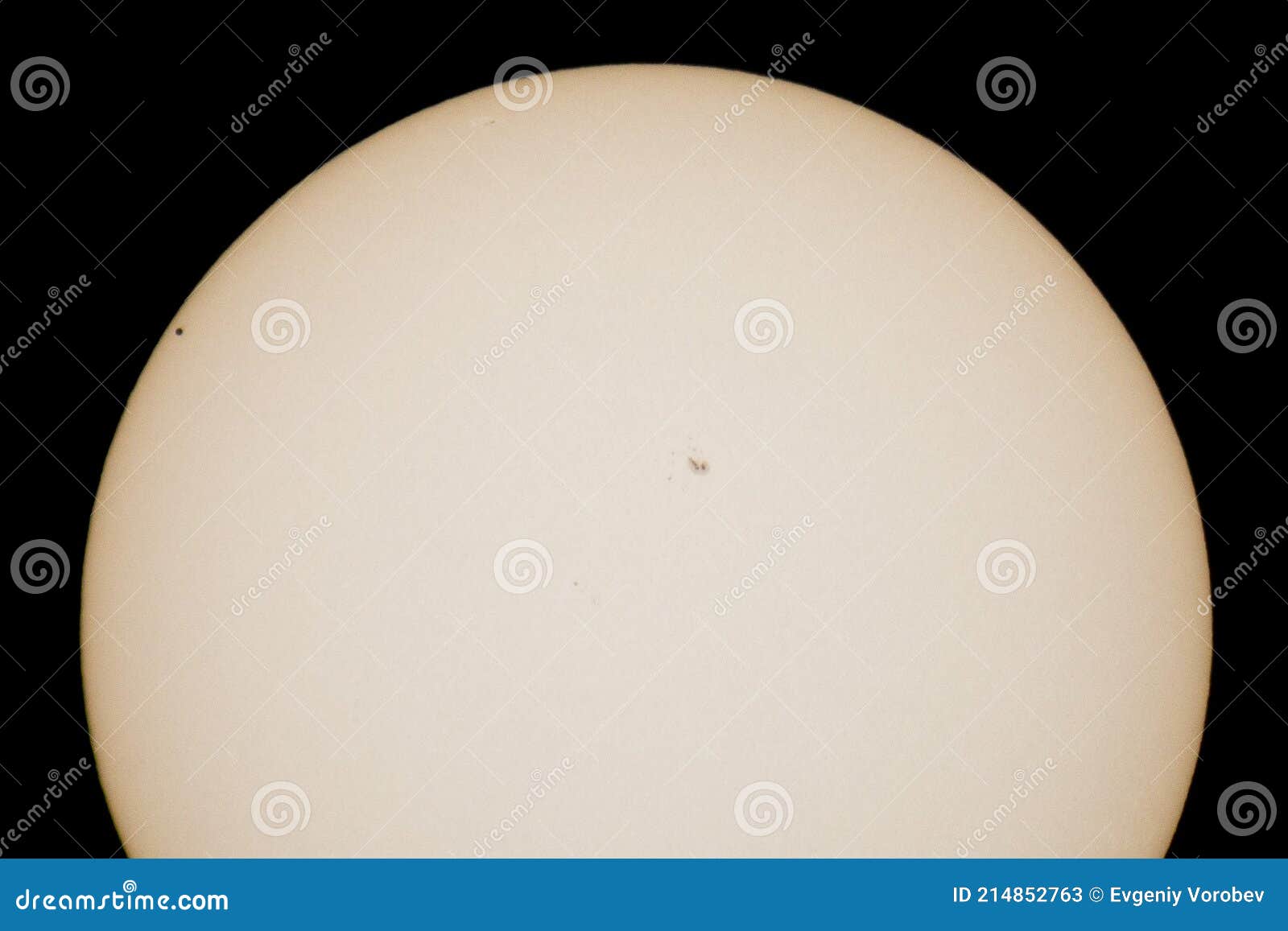 Mercury Transit through the Disk of the Sun Close Up Stock Image ...