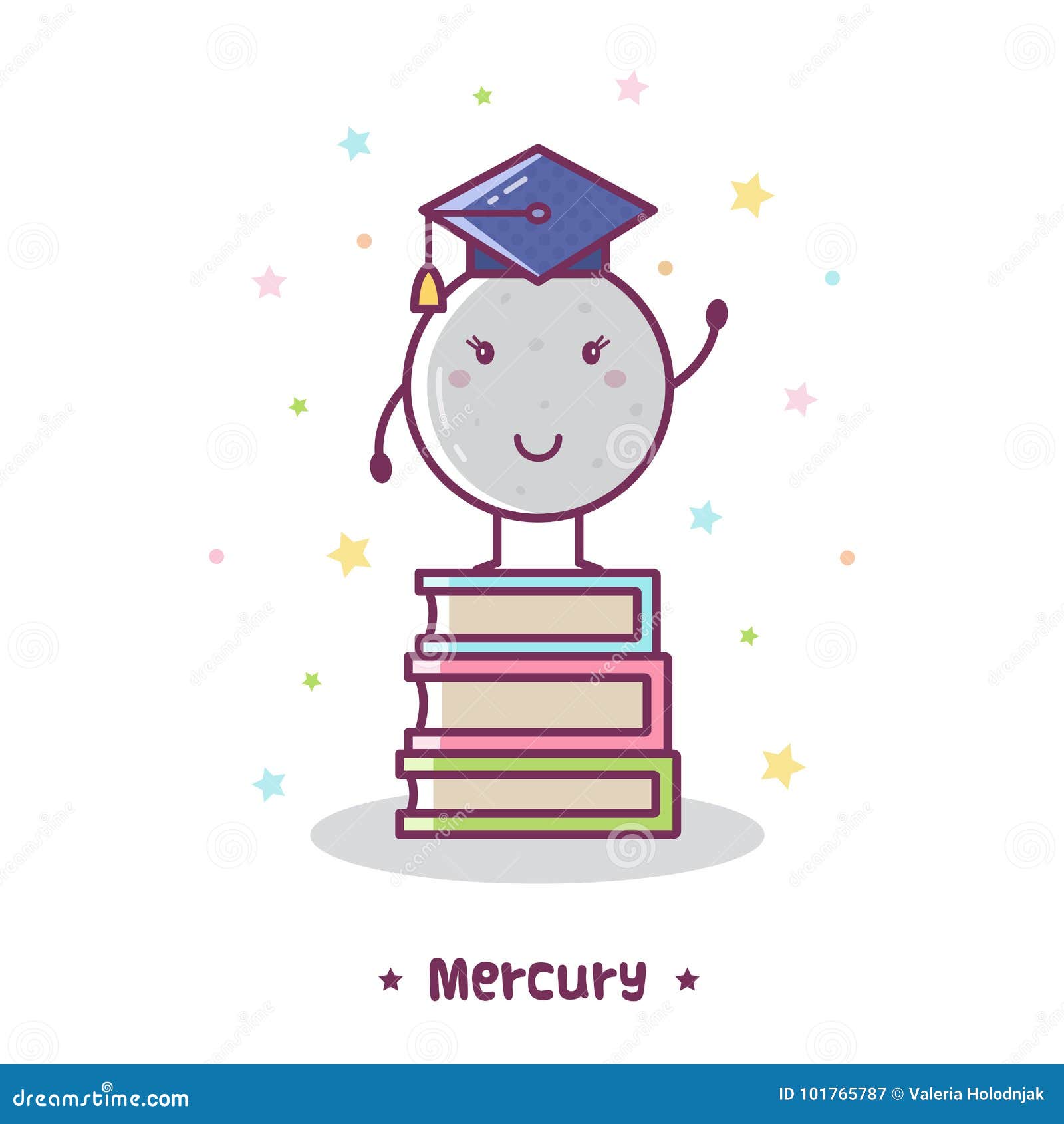 Mercury. Vector Illustration. Stock Vector - Illustration of astrology ...
