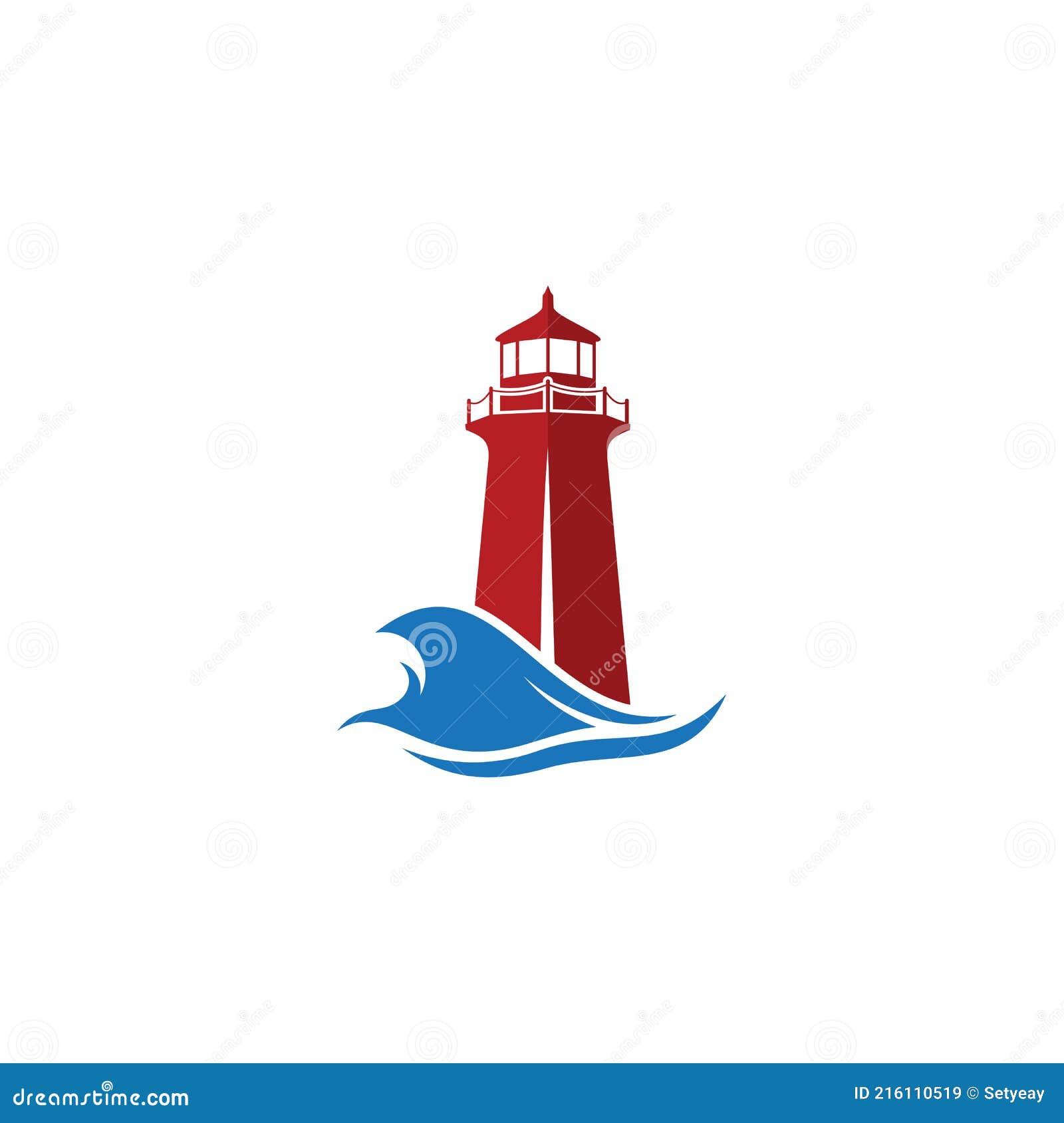 Mercusuar Logo Design Vector Illustration, Creative Mercusuar Logo ...