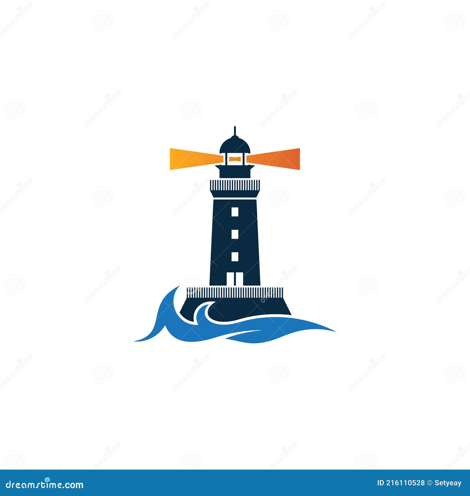 Mercusuar Logo Design Vector Illustration, Creative Mercusuar Logo ...