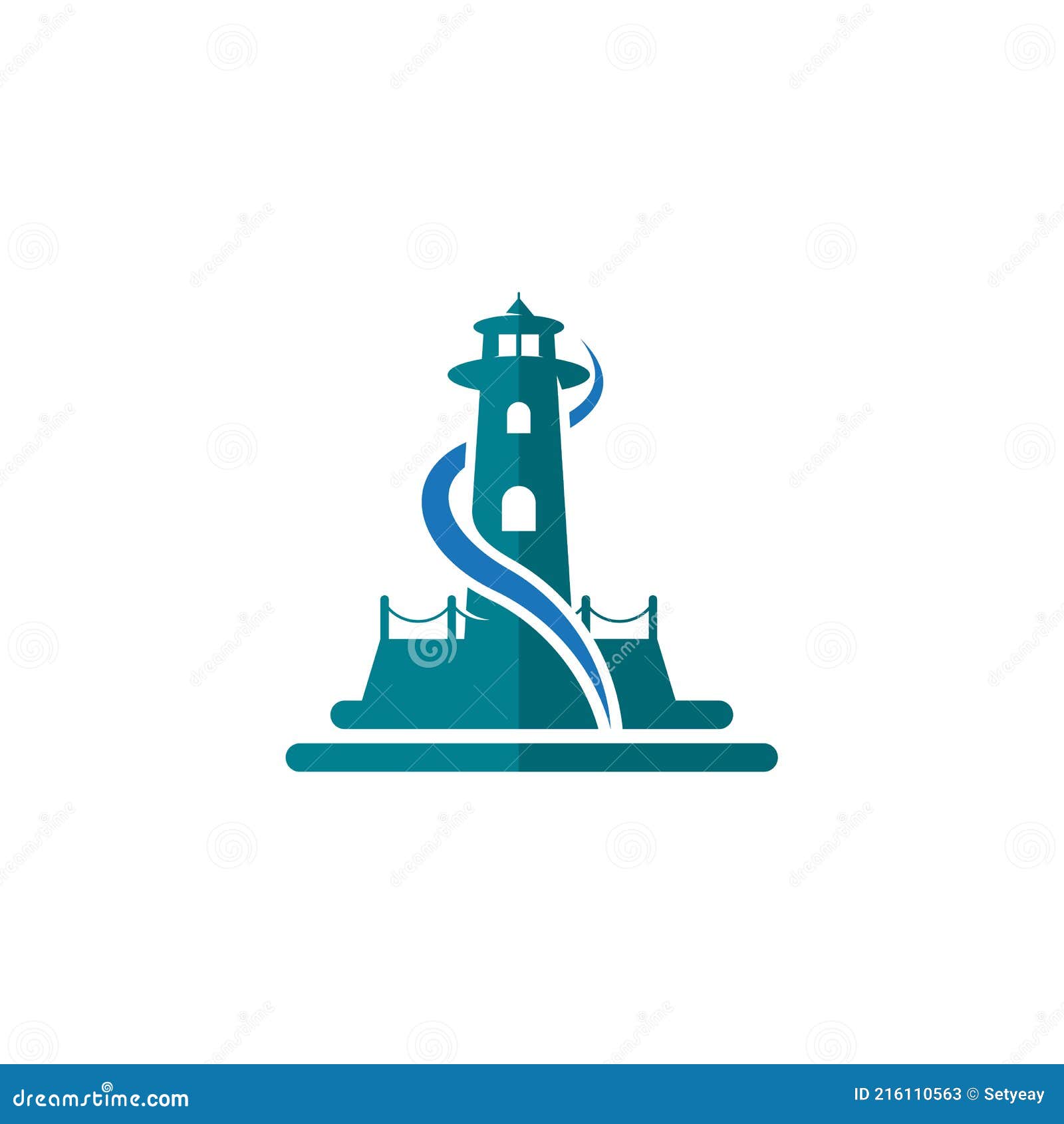 Mercusuar Logo Design Vector Illustration, Creative Mercusuar Logo ...
