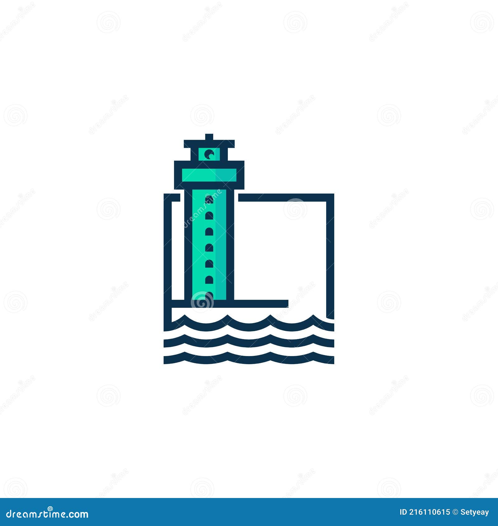 Mercusuar Logo Design Vector Illustration, Creative Mercusuar Logo ...