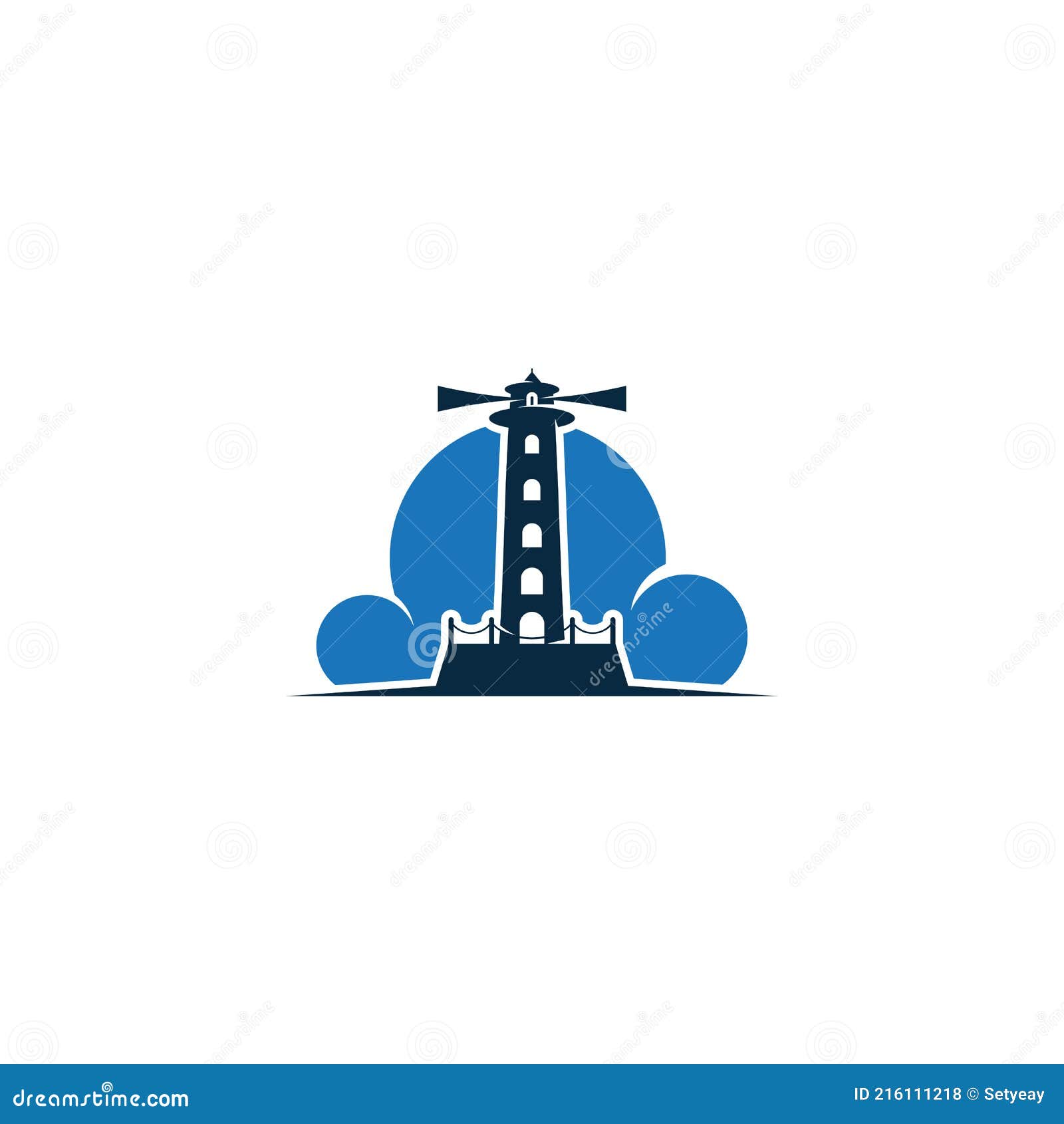 Mercusuar Logo Design Vector Illustration, Creative Mercusuar Logo ...