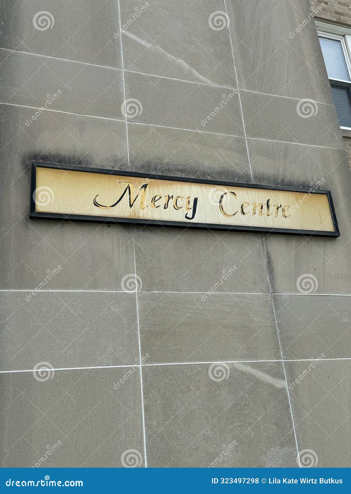 Mercy Center Day Program Sign Stock Photo - Image of line, lane: 323497298