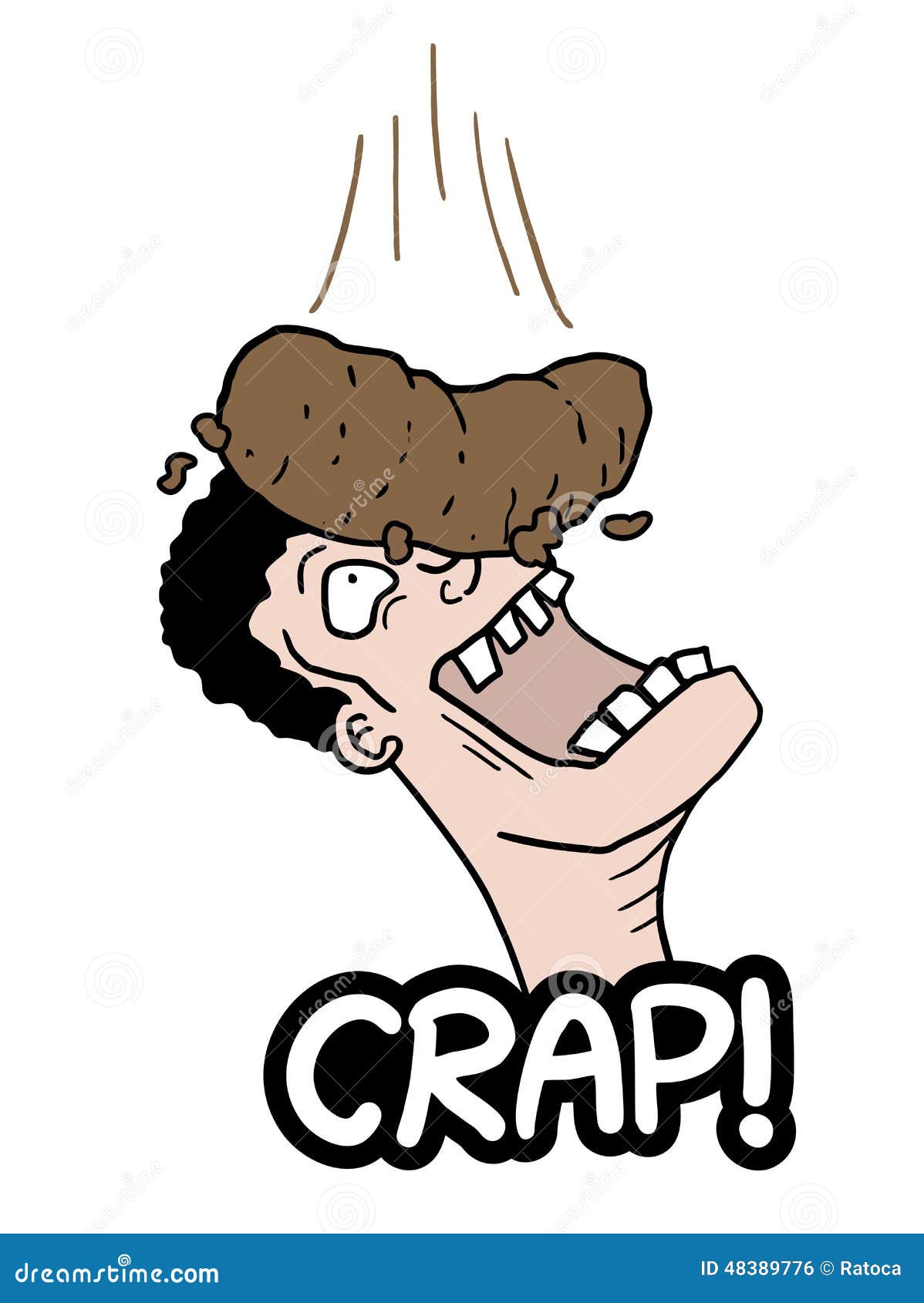 Merde de plaisanterie illustration de vecteur. Illustration du ...